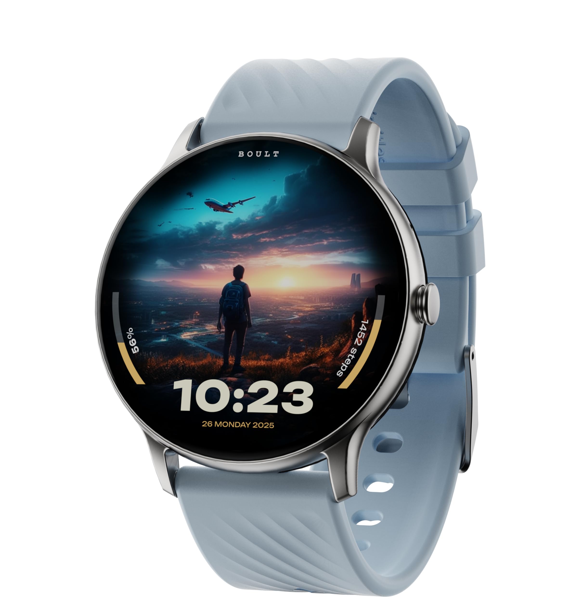 Boult Newly Launched Dire Smartwatch 1.38'' 2.5D Curved HD Display, BT ...