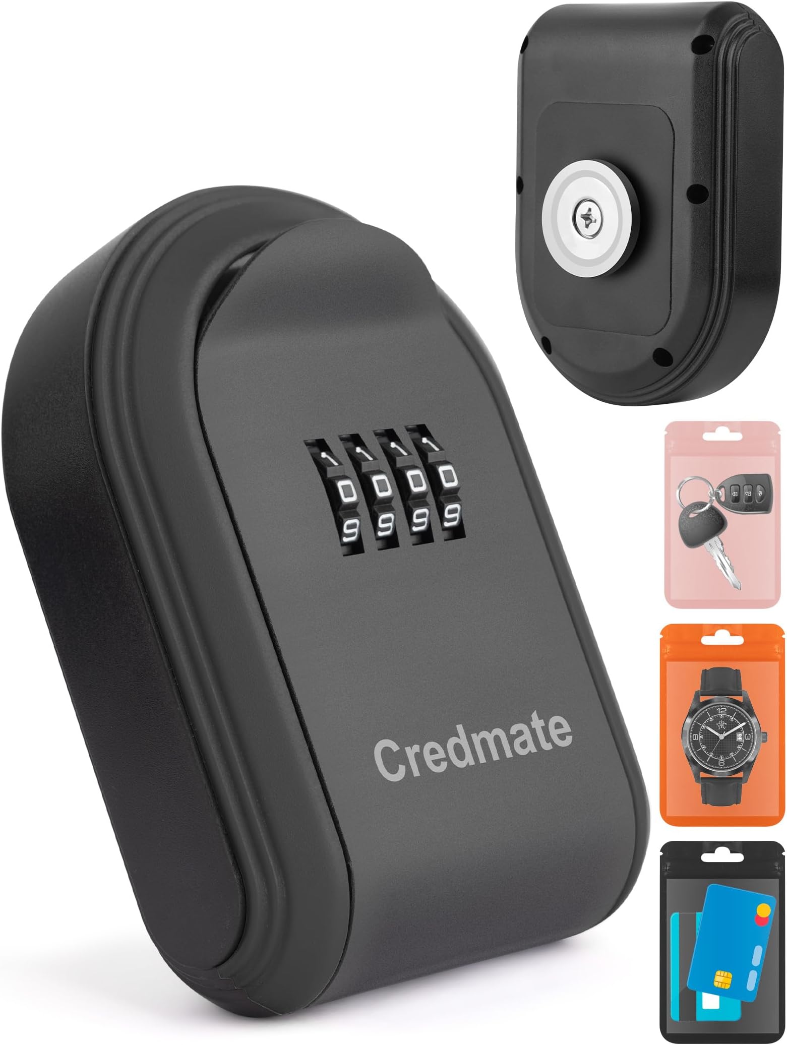 Amazon.com: Magnetic Key Box with Combination Lock - Strong Magnet Car ...