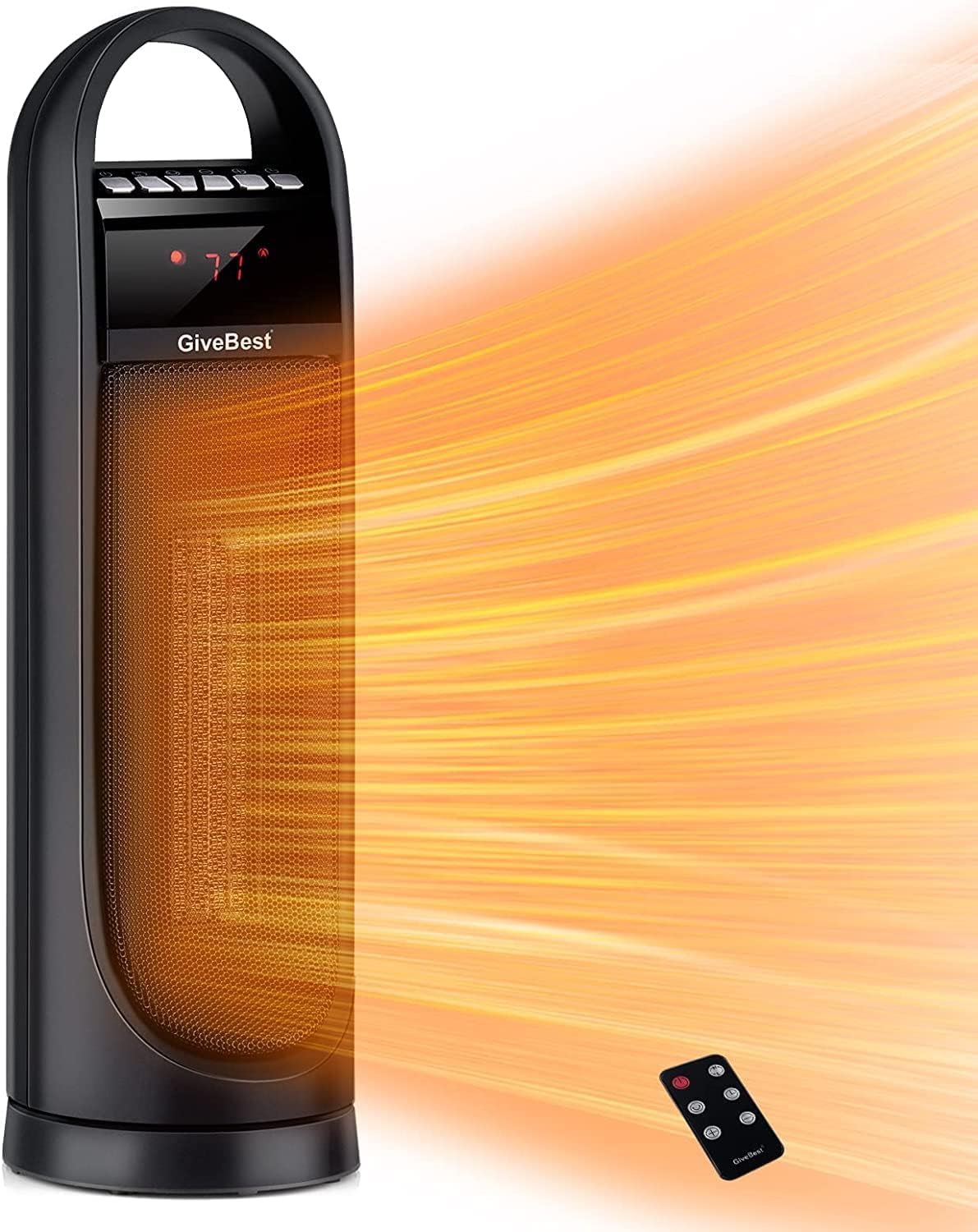 Snapklik.com : GiveBest 22 Portable Tower Space Heater 1500W Ceramic ...