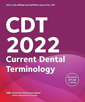 Amazon.com: CDT 2022: Current Dental Terminology Book and App ...