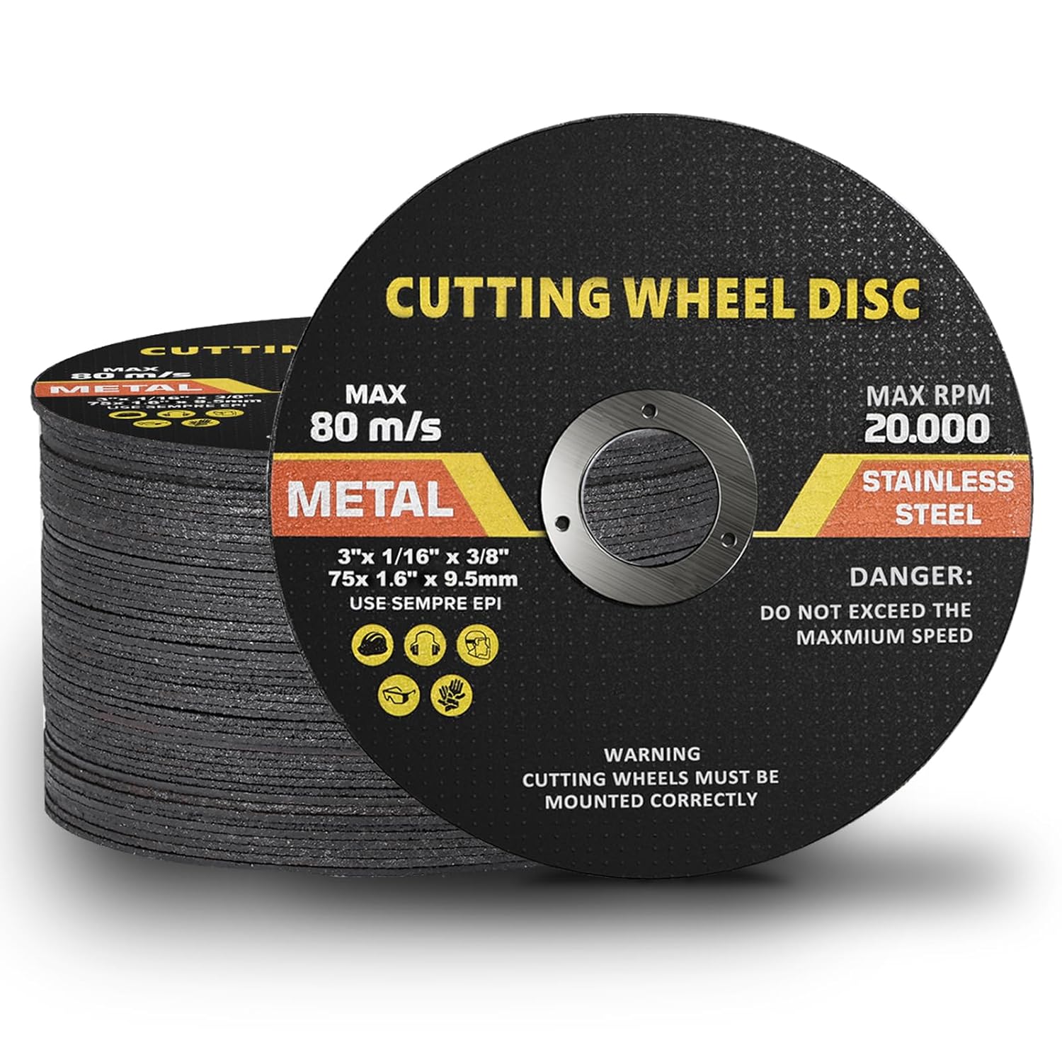 Amazon.com: NORJIN 50 Pack 3 Inch Cut Off Wheels, Ultra Thin Aluminum ...