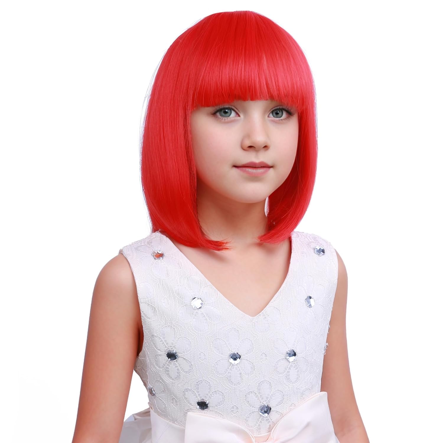 Amazon.com: DUDUWIG Red Bob Wig Bob Wig Red Wigs Short Straight Wigs ...