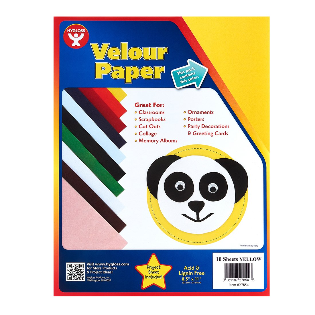 Snapklik.com : Hygloss Products Velour Paper - Soft, Velvety Surface Works