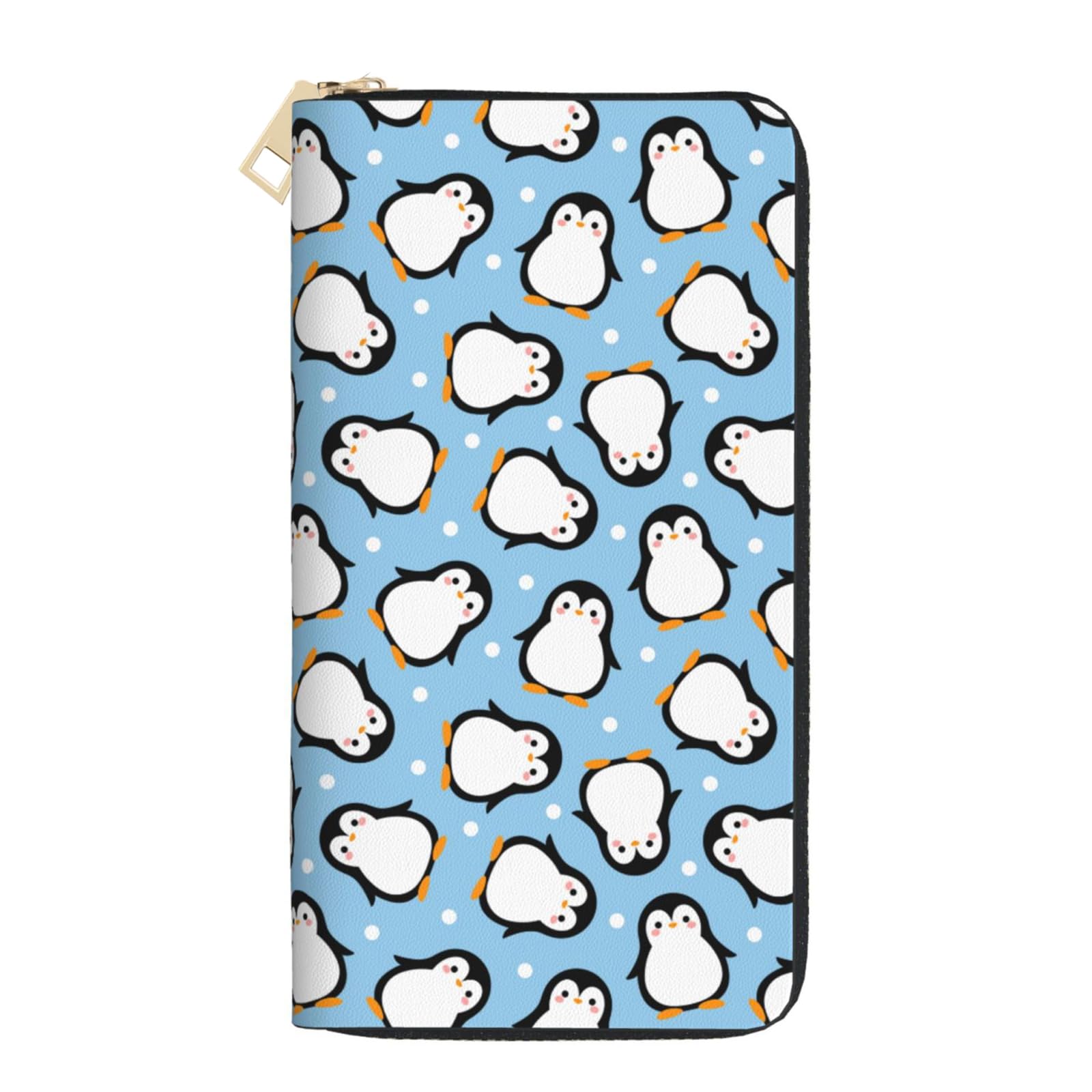 Amazon.com: Qwalnely Penguin Wallet PU Leather, Penguin Purse Phone ...
