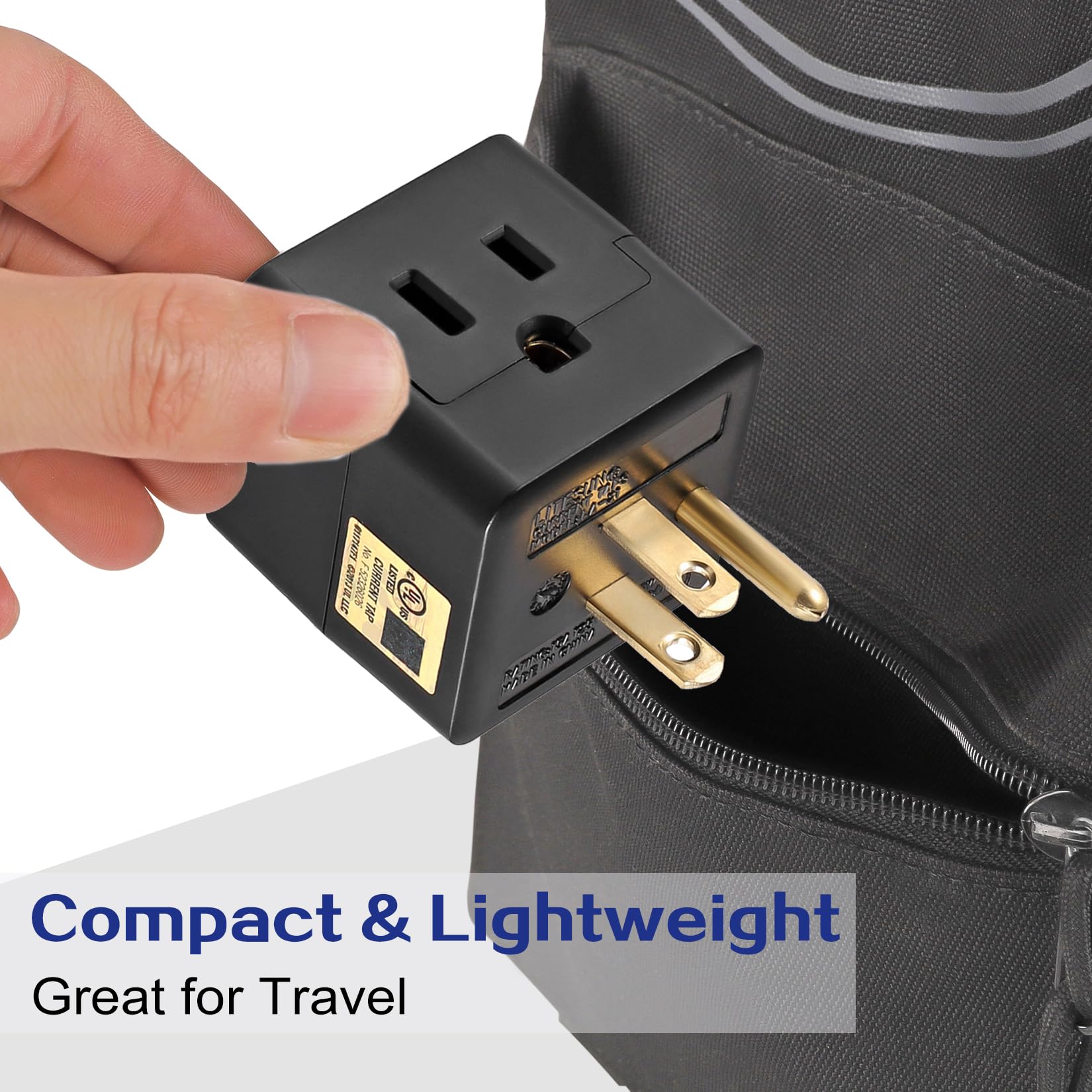 Snapklik.com : 3 Outlet Wall Adapter Cube Tap, UL Listed 3 Prong ...
