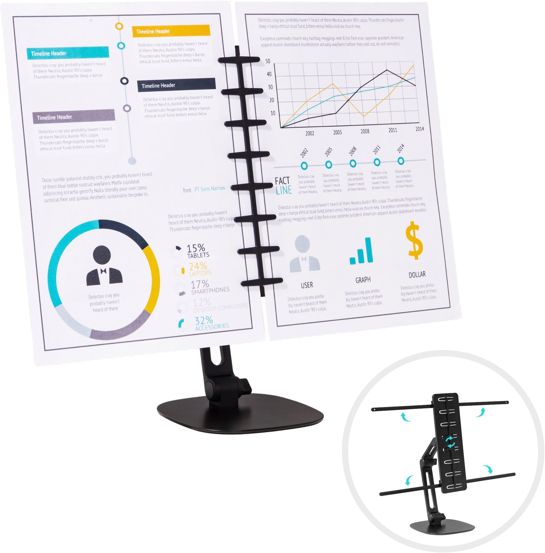 Amazon.com : Mount-It! Monitor Document Holder Clip - Paper and Copy ...