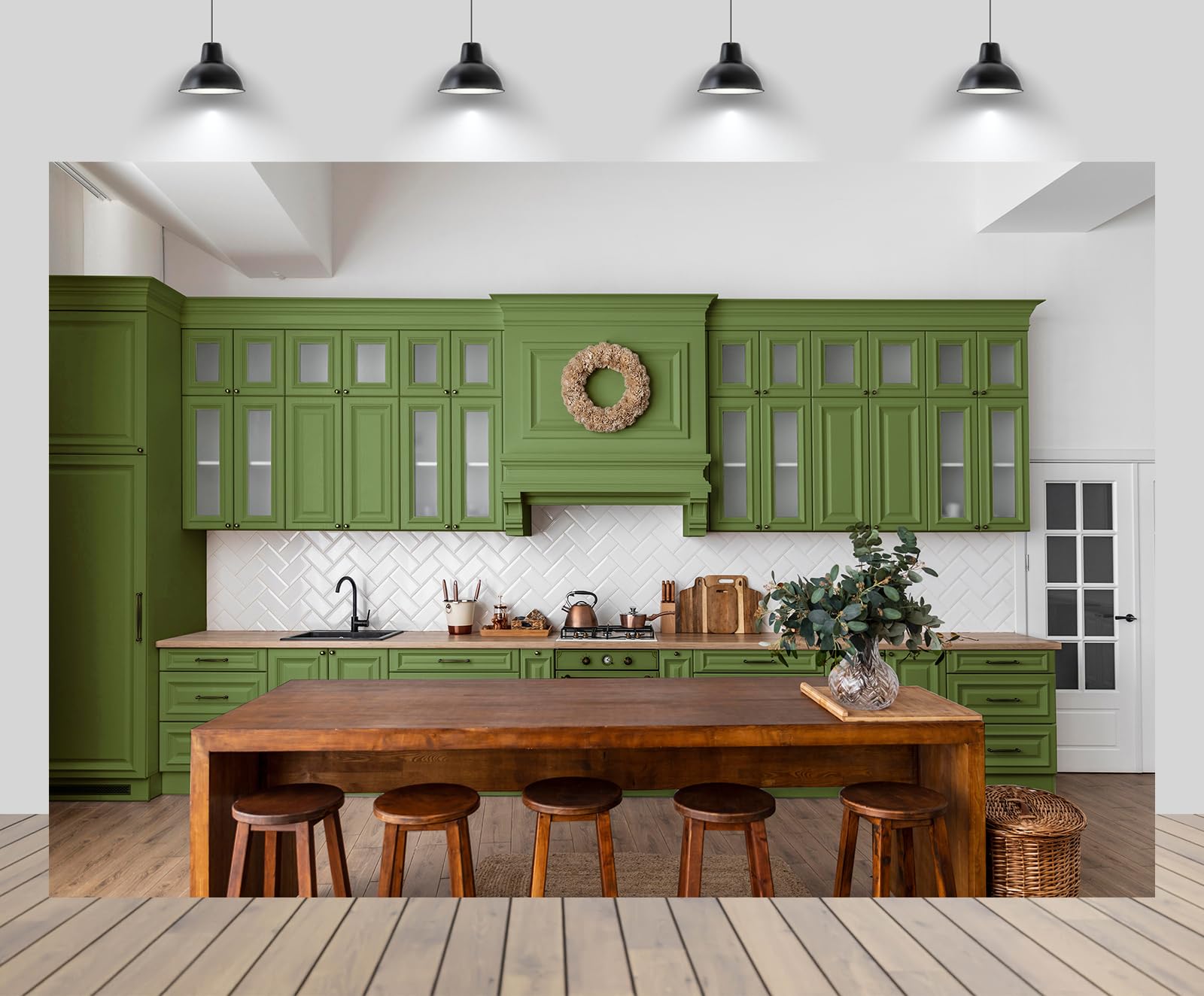 Vintage Green Color For Houses Winter Decor Ideas For The Living Room