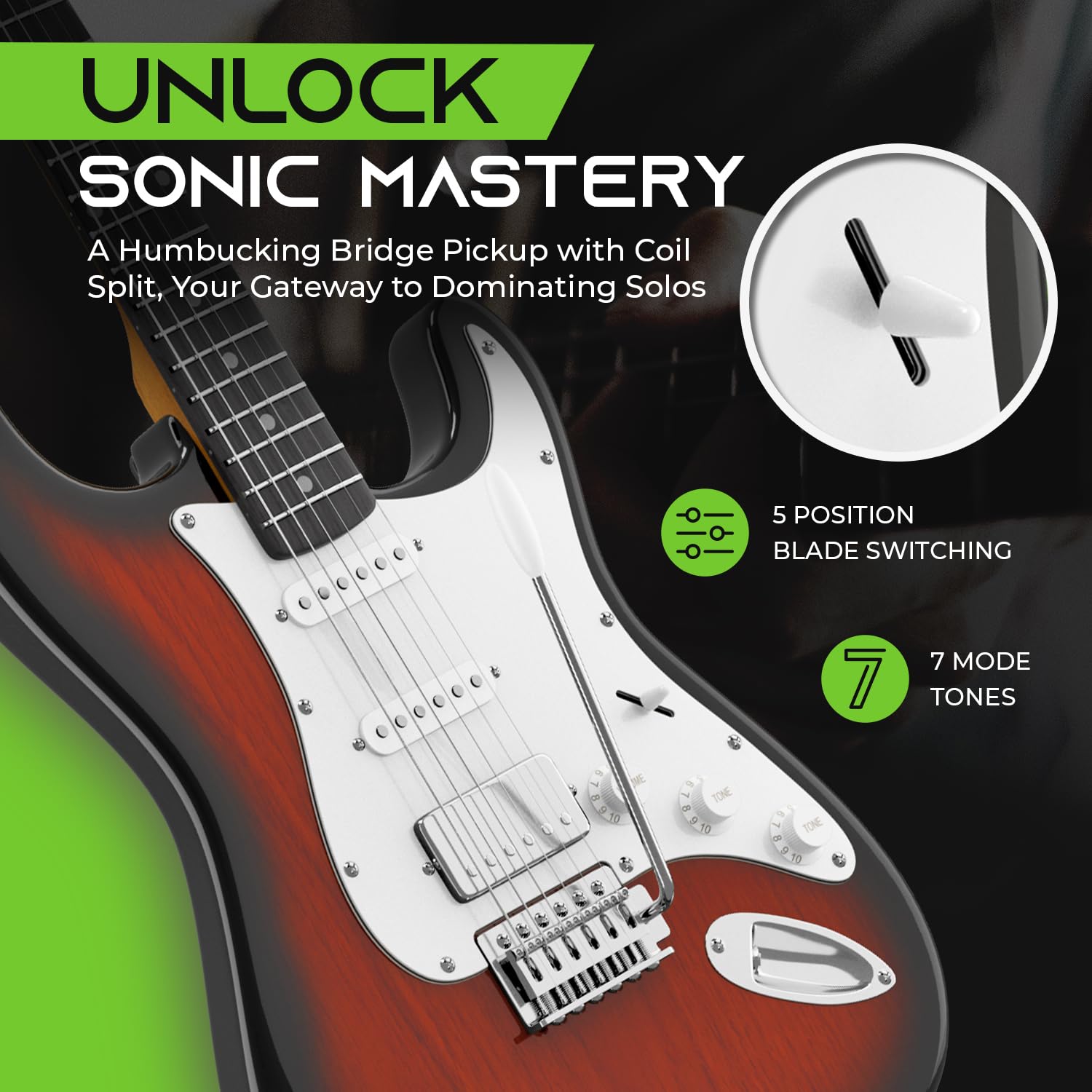 Snapklik.com : GearIT Electric Guitar Kit Bundle (Premium Mahogany ...