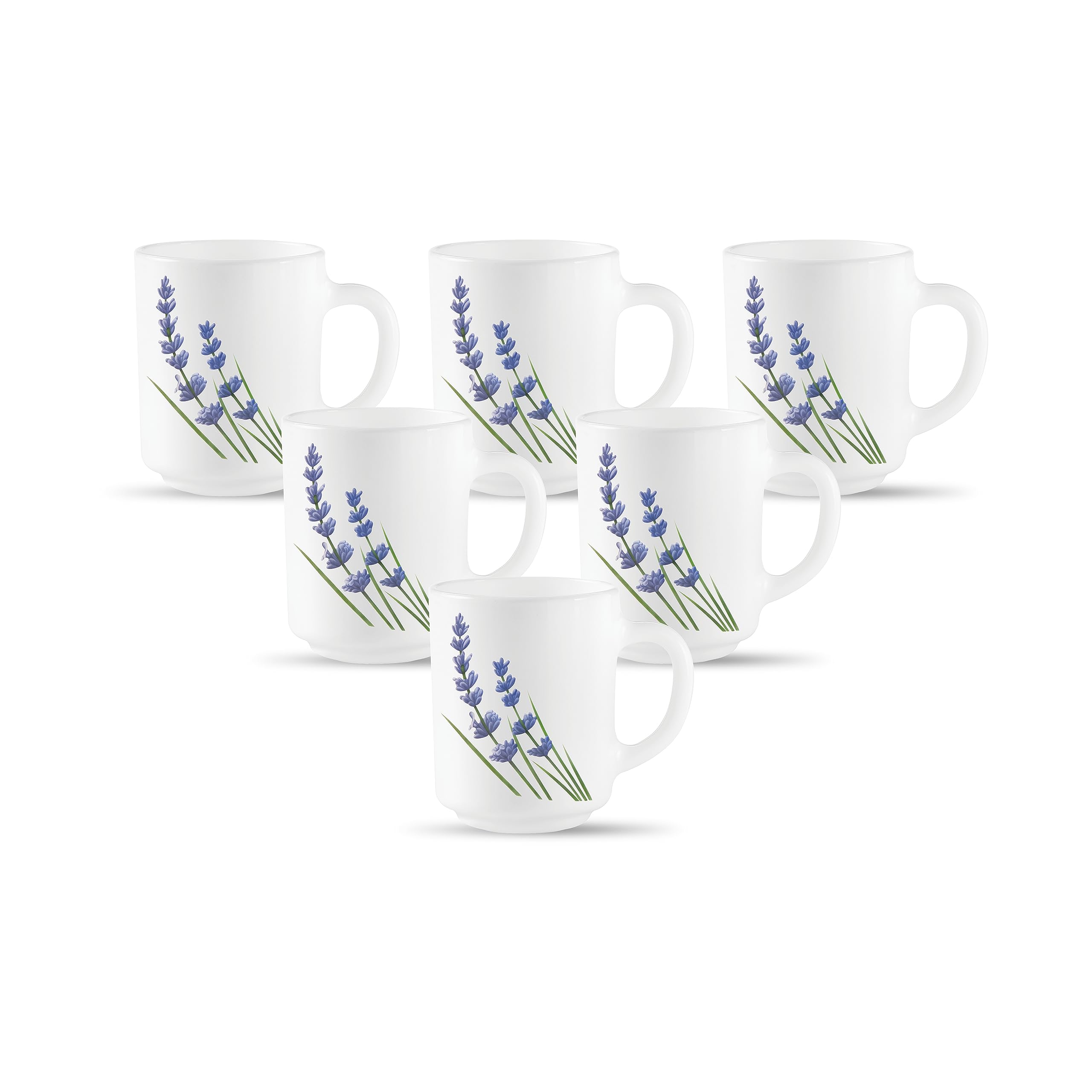 La Opala, Novo Collection Opal Glass Crockery | Coffee Mug Grace Medium ...