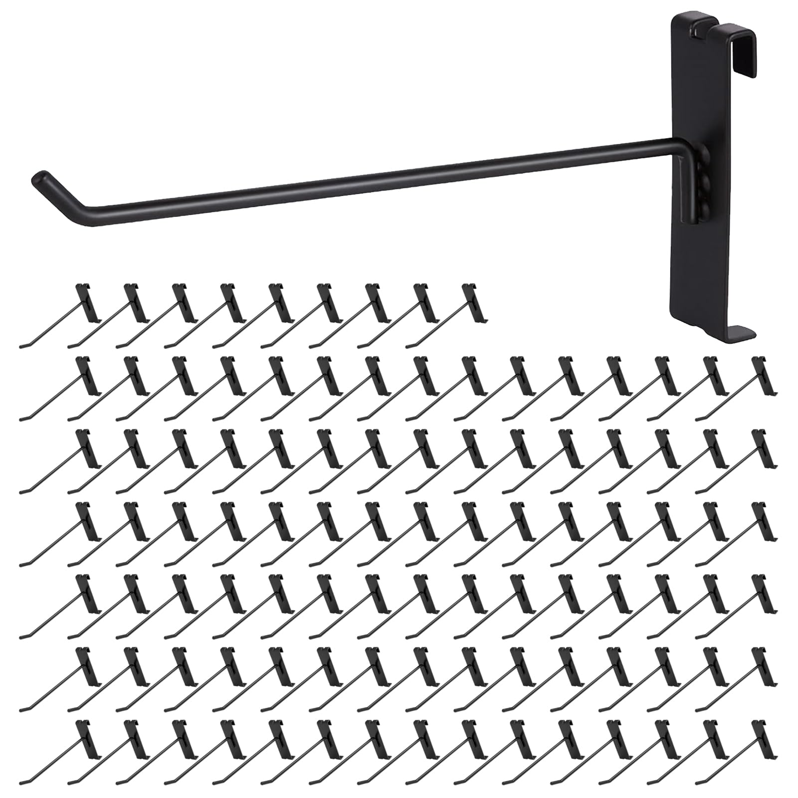 Snapklik.com : HJW Heavy Duty Black Gridwall Hooks - 8 Inch