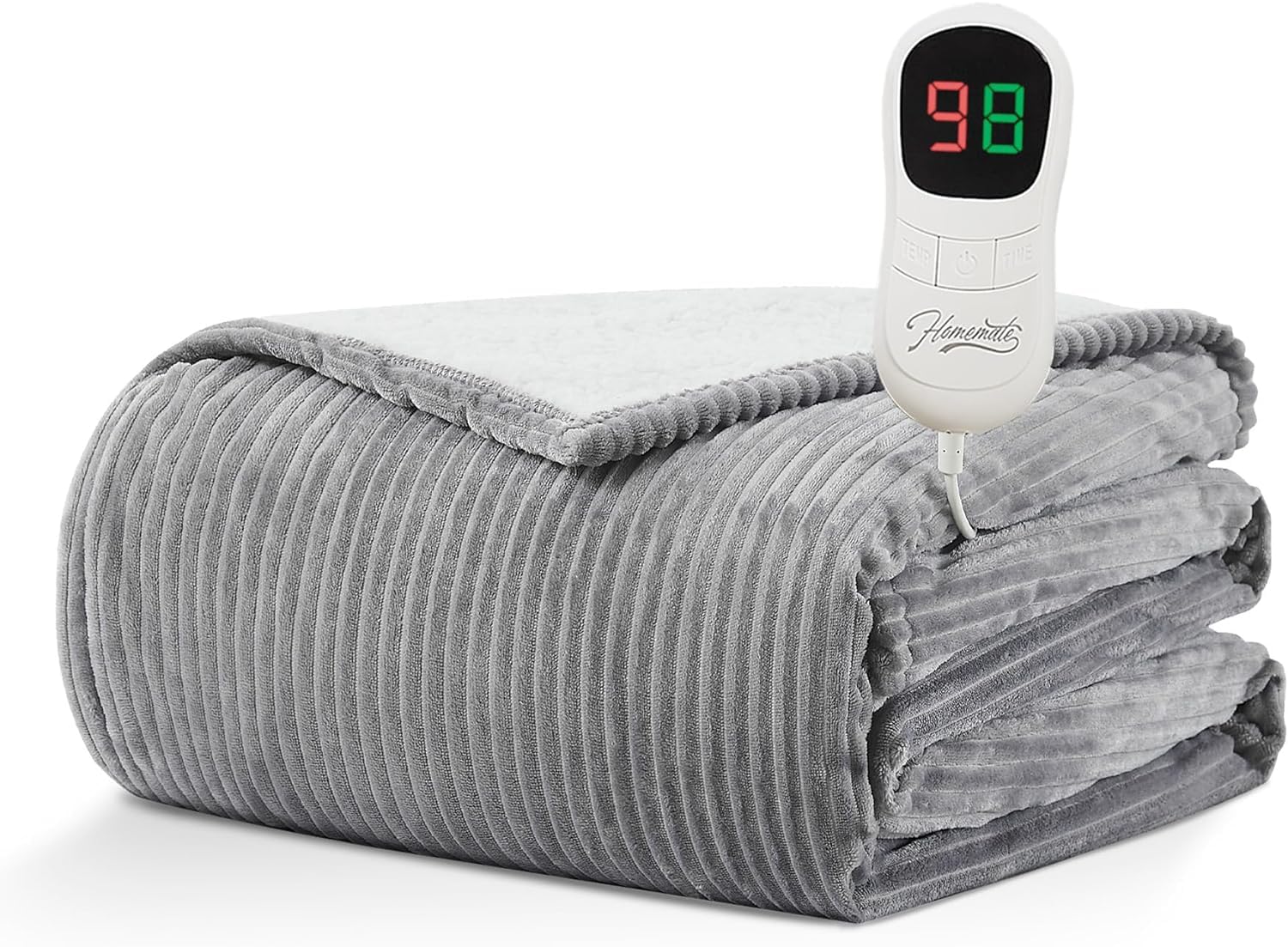 Amazon.com: Homemate Electric Blanket Full Size- 72"x84" Heated Blanket ...