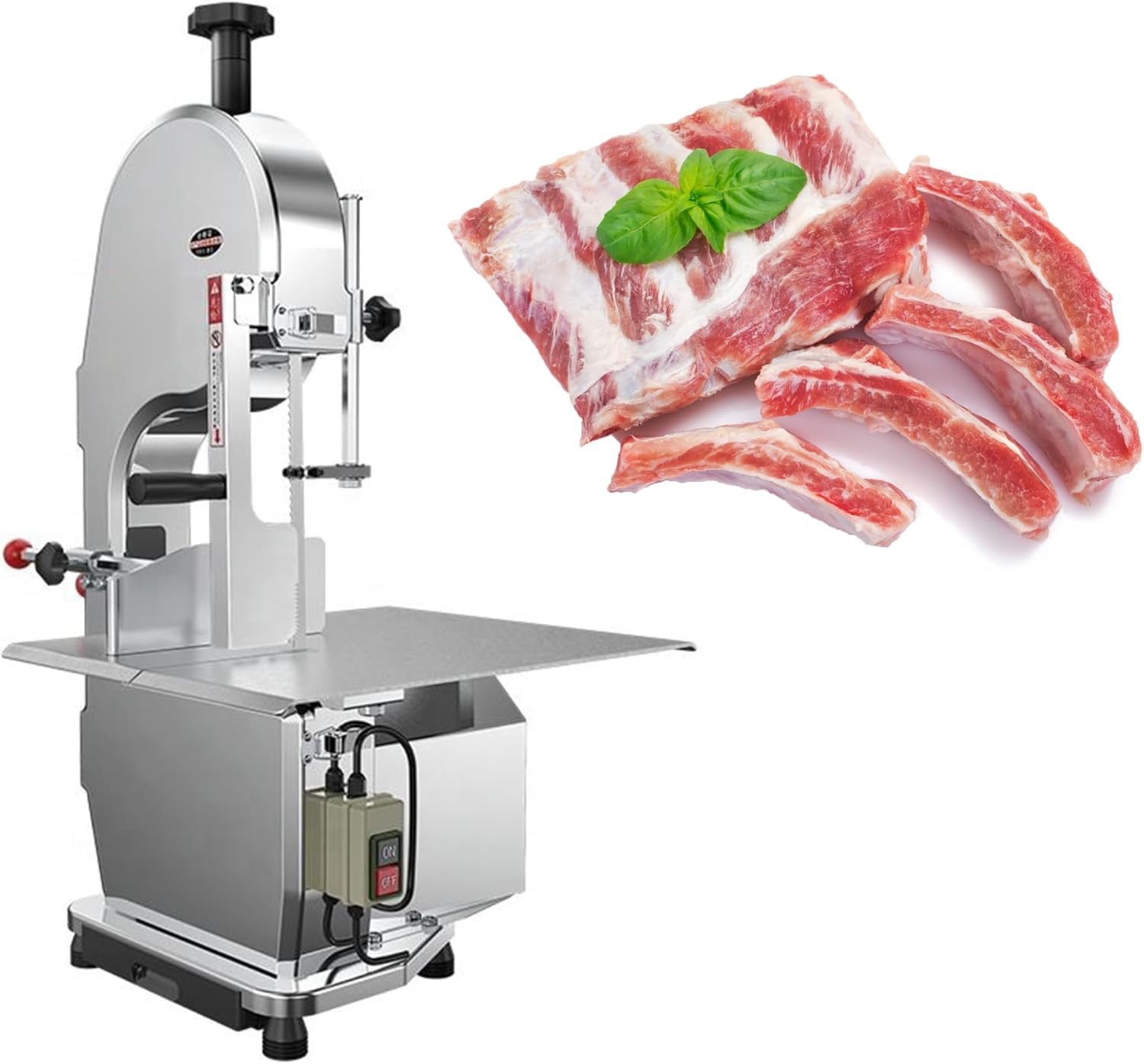Yovtekc Commercial Electric Meat Bone Saw Machine, Stainless Steel ...