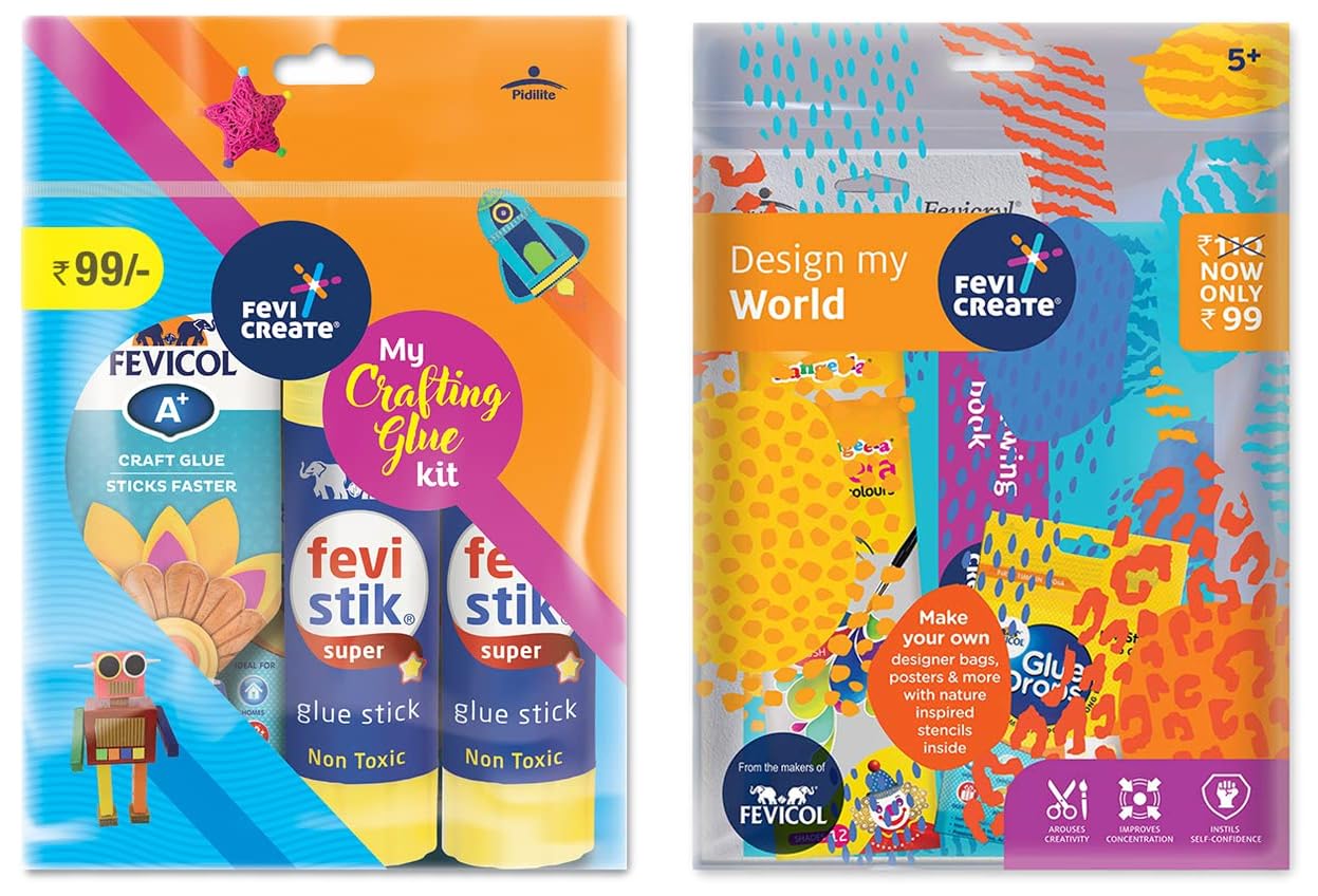 Pidilite Fevicreate Design My World Art Drawing Kit for Kids 5 Year ...