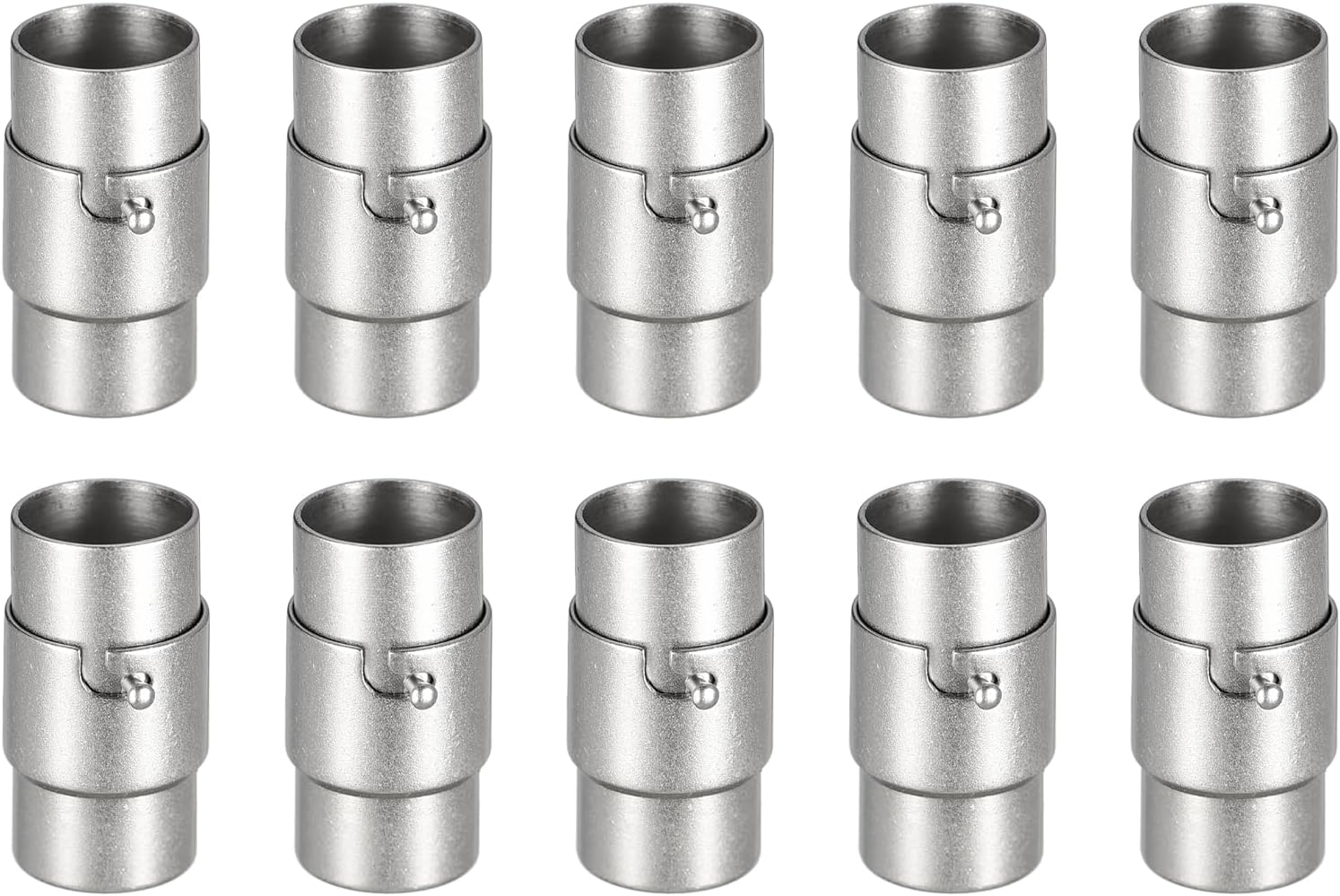 Amazon.com: Uxcell Leather Cord End Clasp, 10pcs 8mm Hole Leather ...