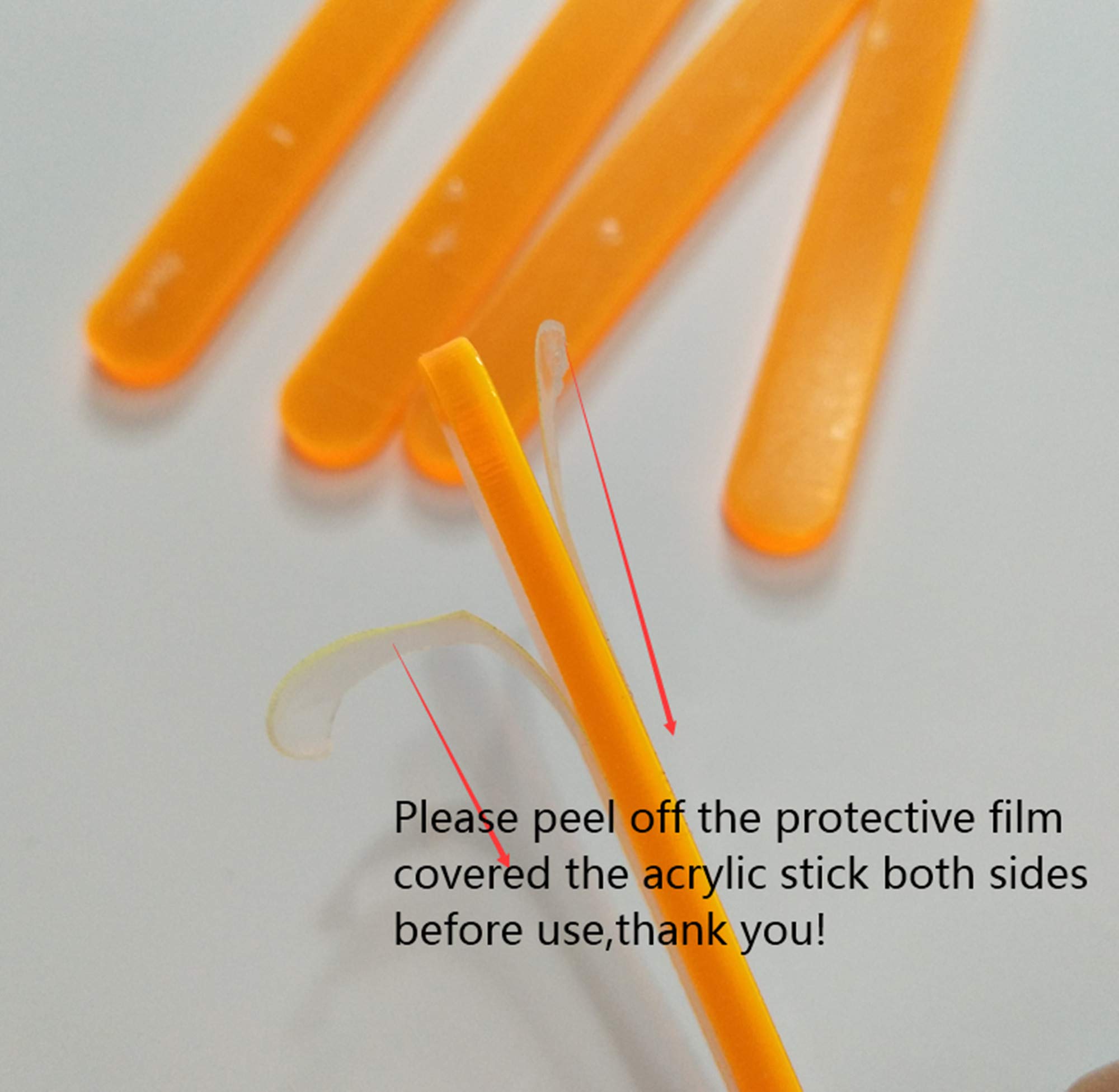Snapklik.com : 30pcs Reusable Acrylic Cakesicle Stick, Neon Acrylic ...
