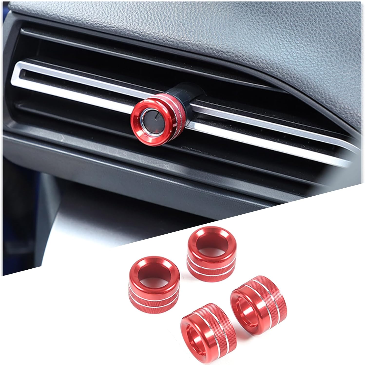 Amazon.com: Tumukiw Center Console Knob Trim Ring Air Conditioning Vent ...