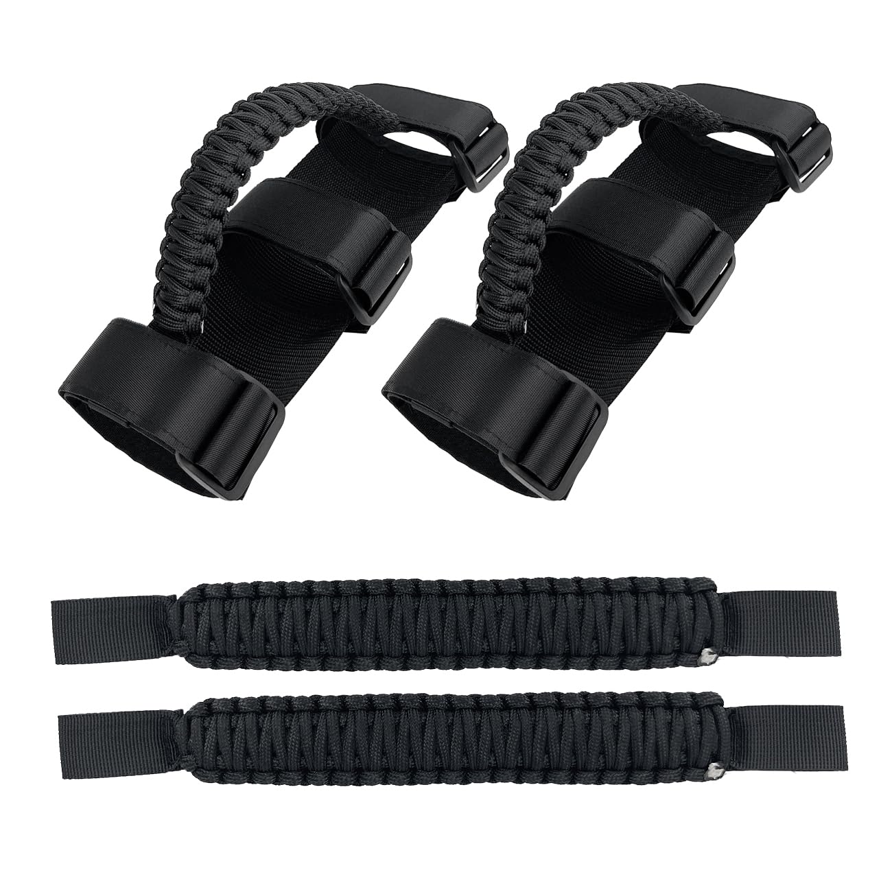 Snapklik.com : SWLOR 4 Pack Grab Handles For Jeep - 2 Roll Bar Garb ...