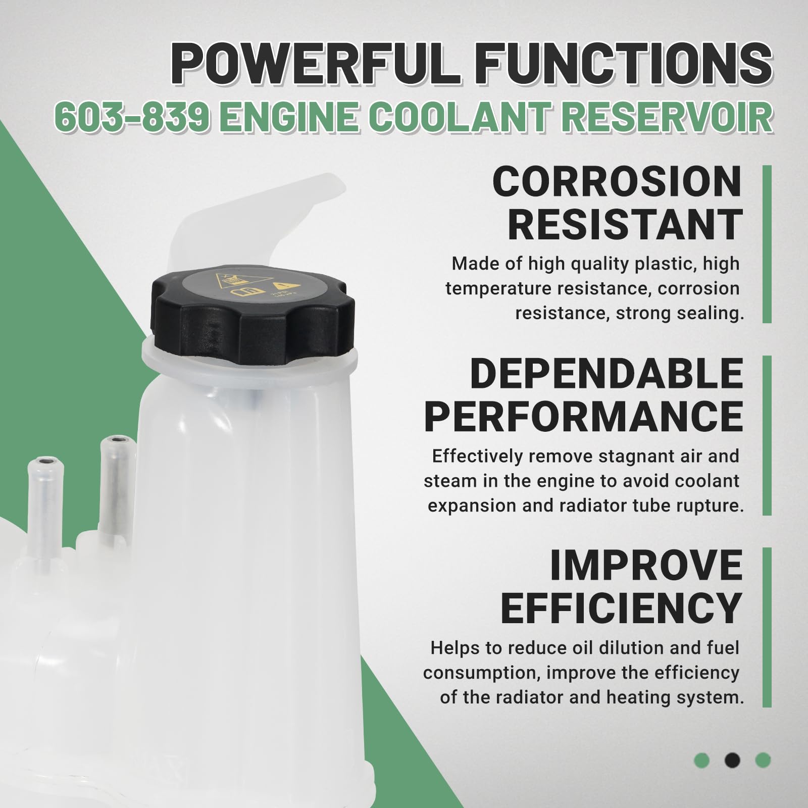 Snapklik.com : VORGENS Engine Coolant Reservoir 603-839, Coolant ...