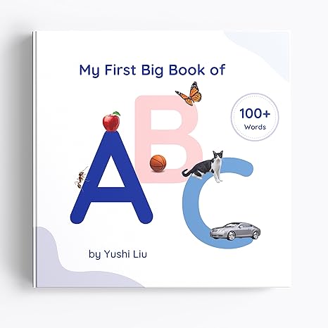 My First Big Book of ABC: Alphabet Learning Board Book for Toddlers 1-3 ...