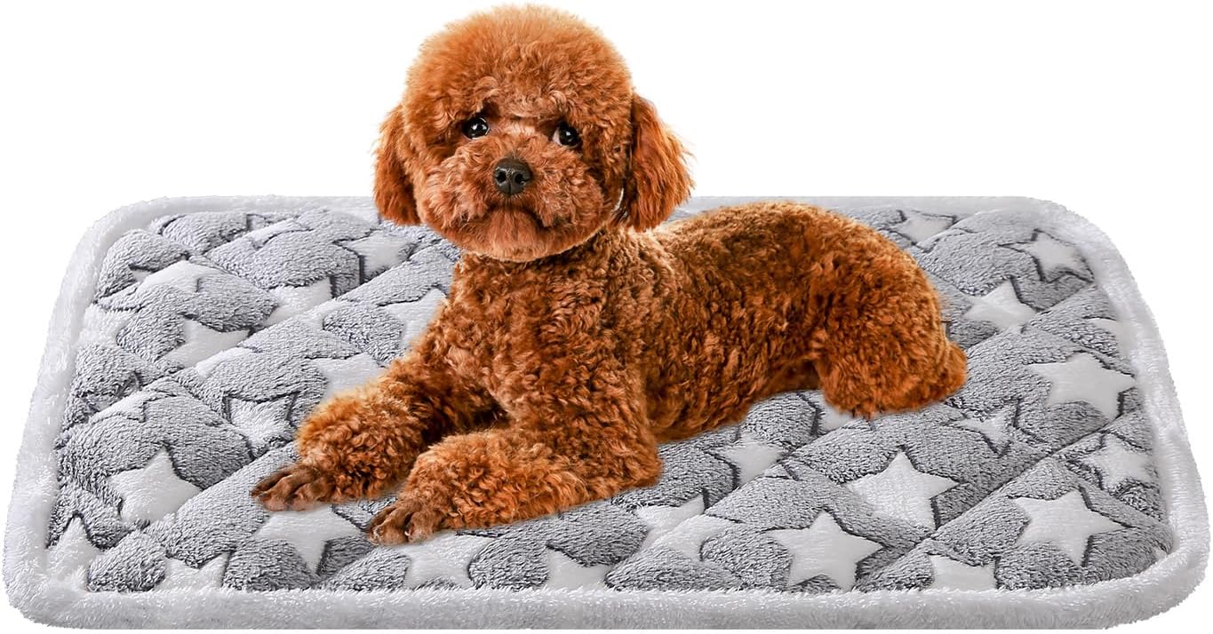 MoonxHome Dog Crate Mats - Reversible Soft Plush Pet Bed for Dogs ...
