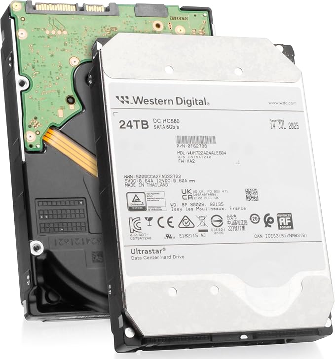 Amazon.com: Western Digital Ultrastar DC HC580 WUH722424ALE604 0F62798 ...
