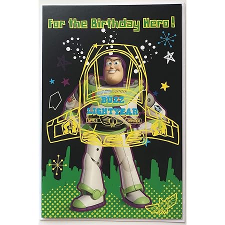 Disney toy story buzz lightyear for the birthday hero! birthday card ...