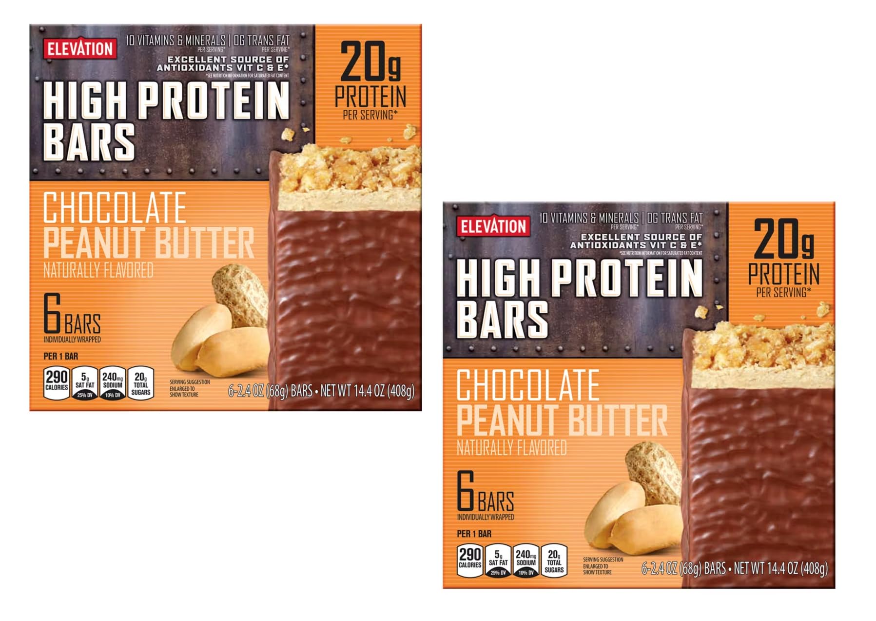 Amazon.com : Generic 2-PACK ELEVATION Chocolate Peanut Butter High Max ...