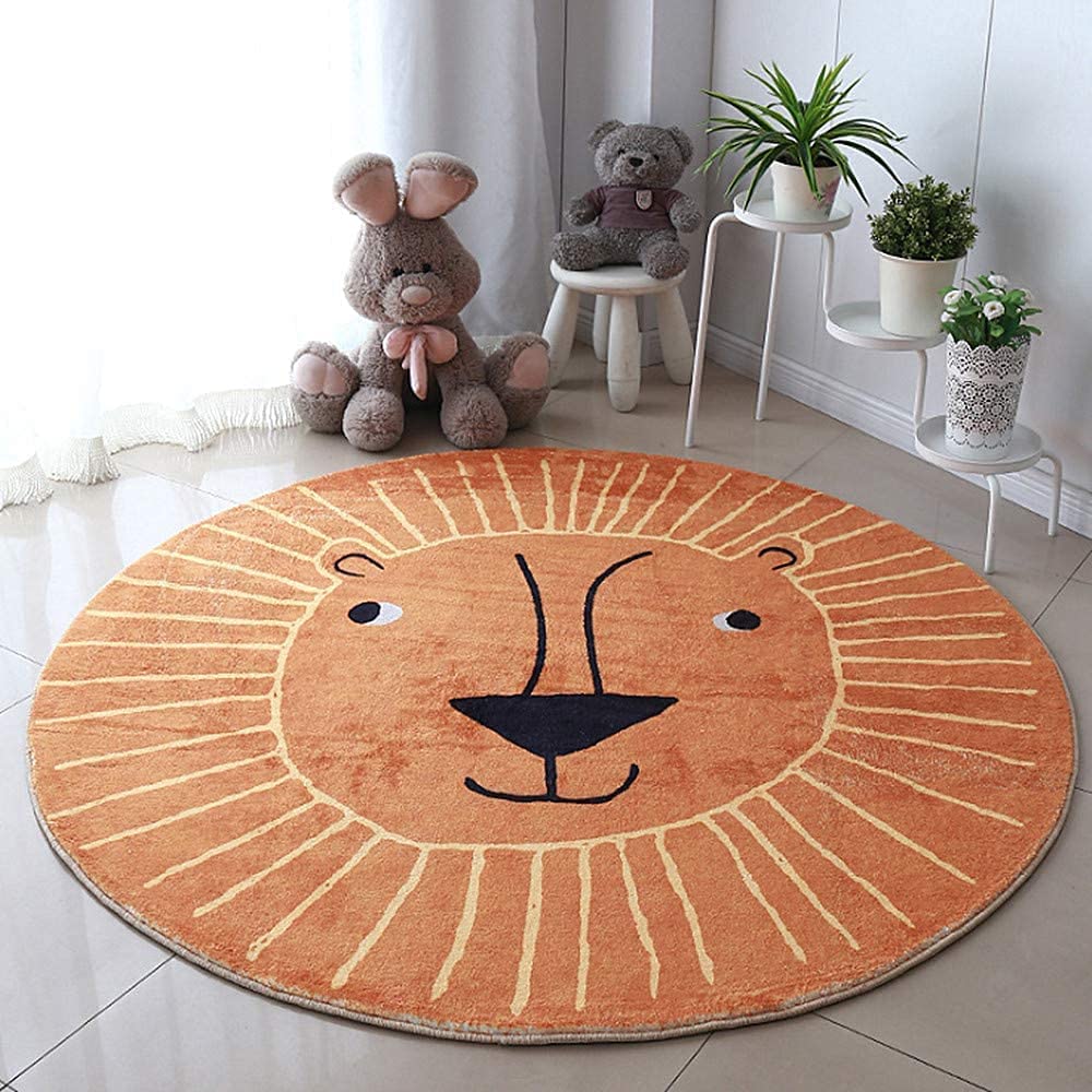 Amazon.com: LIULA Round Kids Playroom Rug-Soft Alphabet Nursery Rug for ...