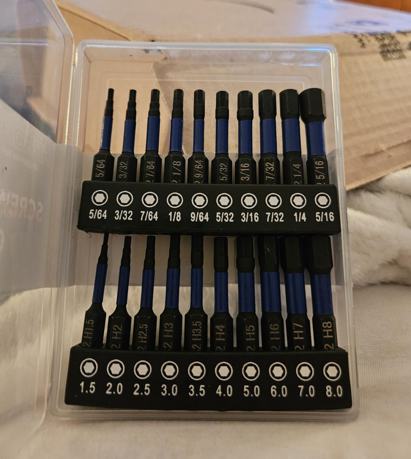 HPHOPE Impact Hex Head Allen Wrench Drill Bit Set 10 Pcs - Metric, S2 ...