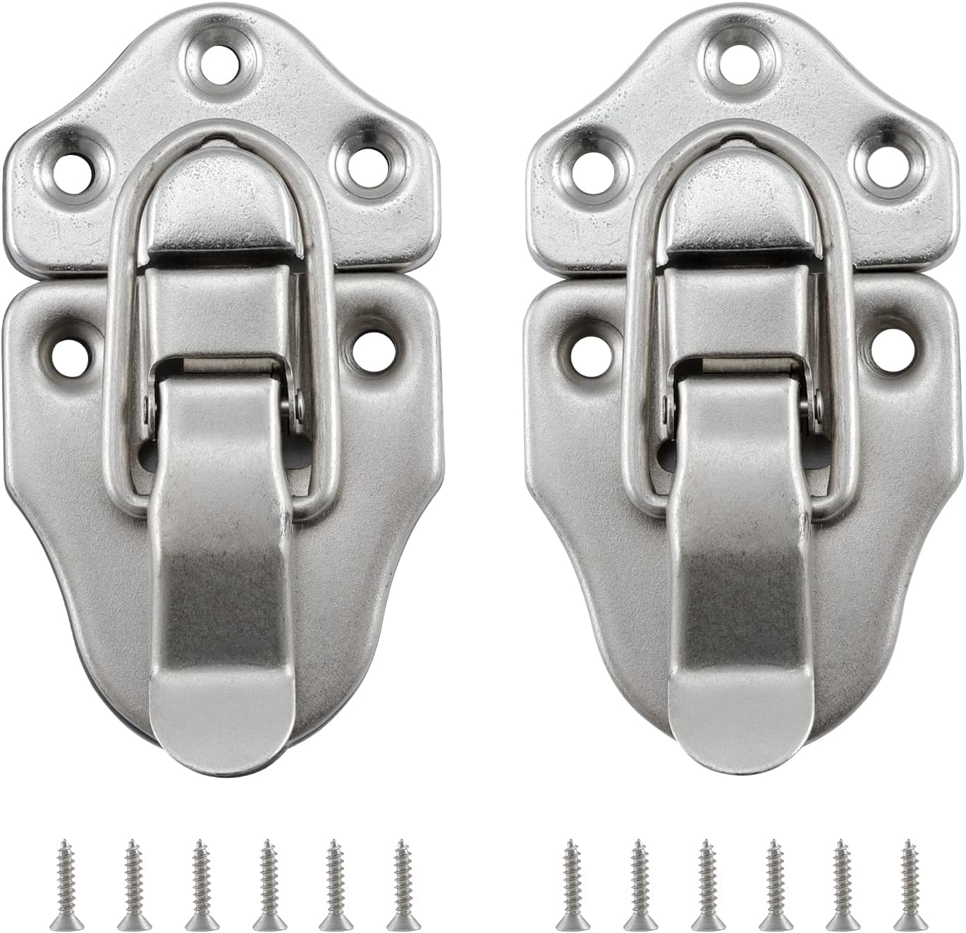 2 Pack Metal Duck-Billed Box Hasp Lock Toggle Latch Catch, Box Latch ...