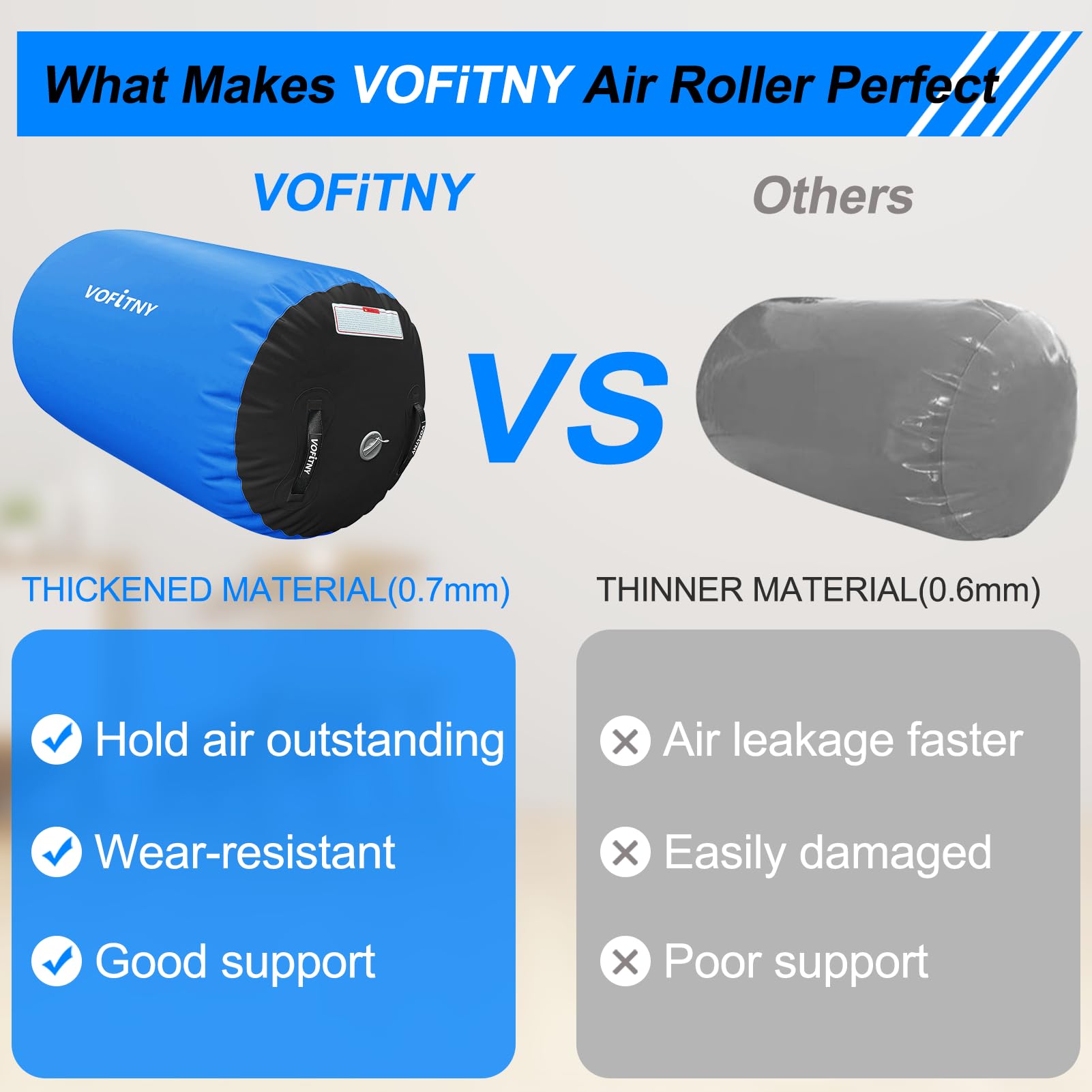 Snapklik.com : Gymnastics Air Barrel Tumbling Trainer 3.3ft L X 2ft D ...