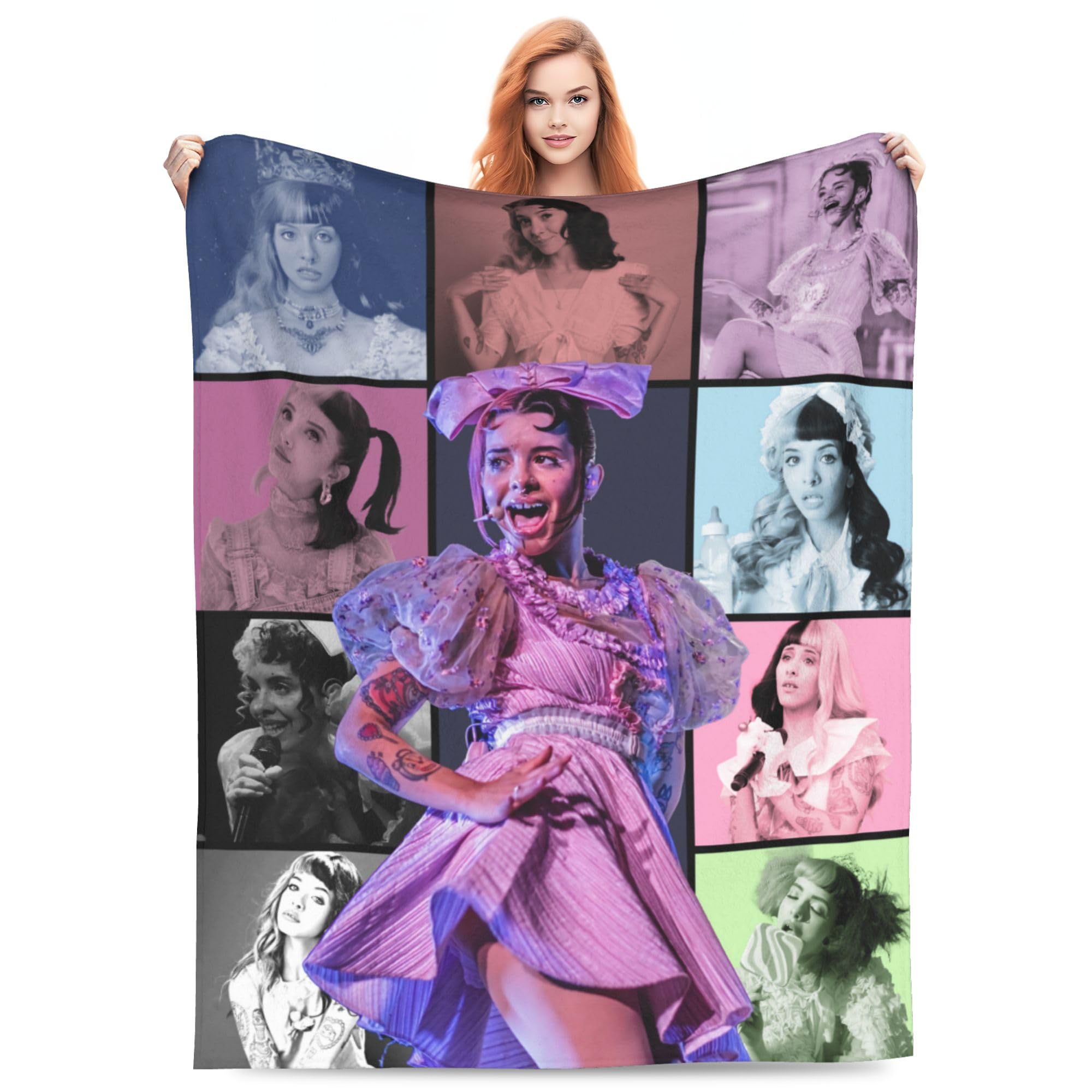 Amazon.com: Singer Blanket Throw Flannel Music Blankets Soft Cozy Fuzzy ...