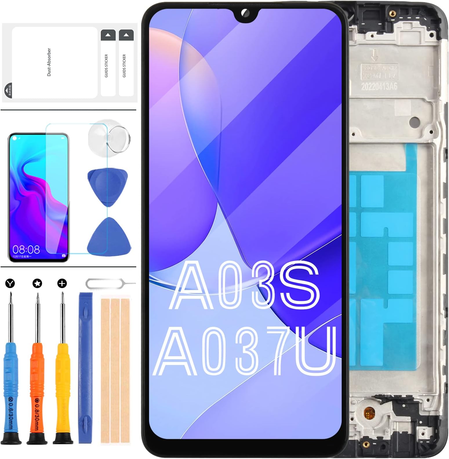 Amazon.com: for Samsung Galaxy A03s A037U Screen Replacement SM-A037U ...
