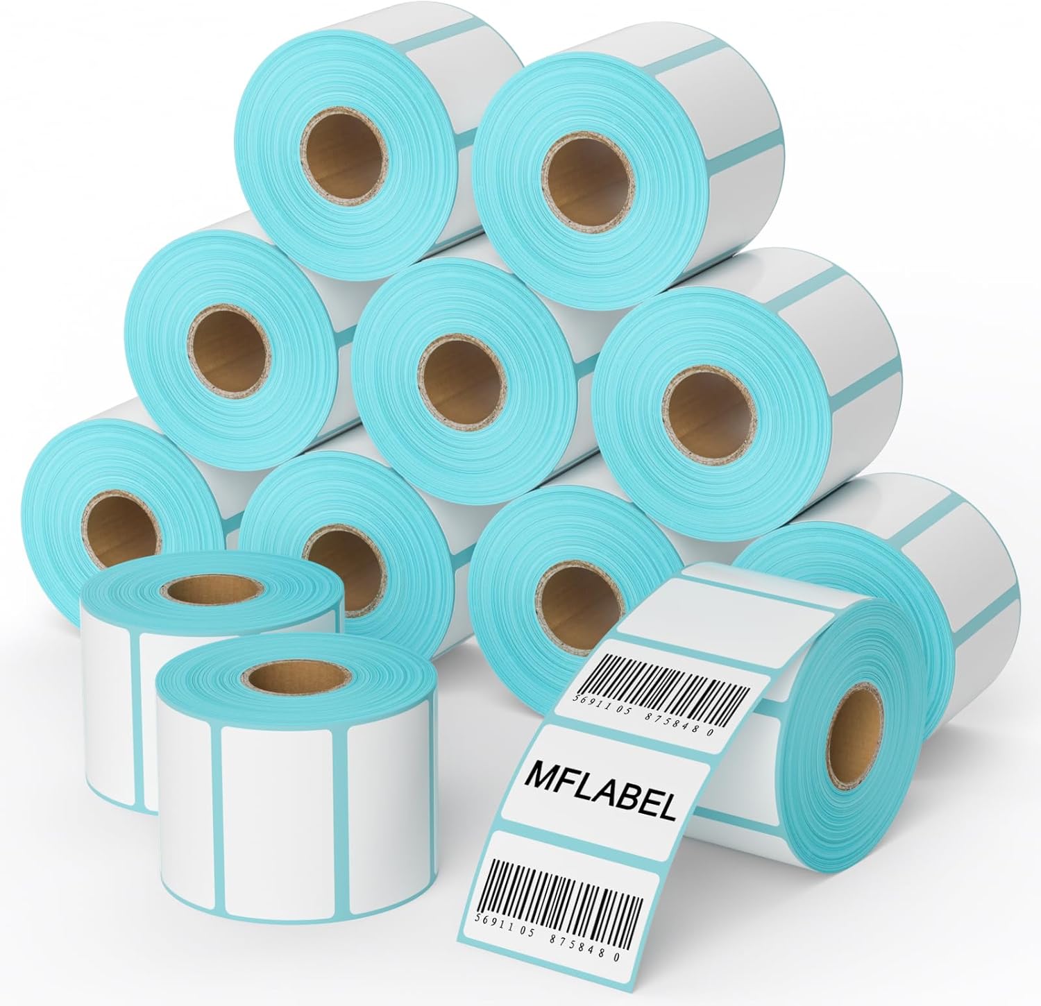 Amazon.com : MFLABEL 2.25 x 1.25 Inch Direct Thermal Labels - 1-1/4 x 2 ...