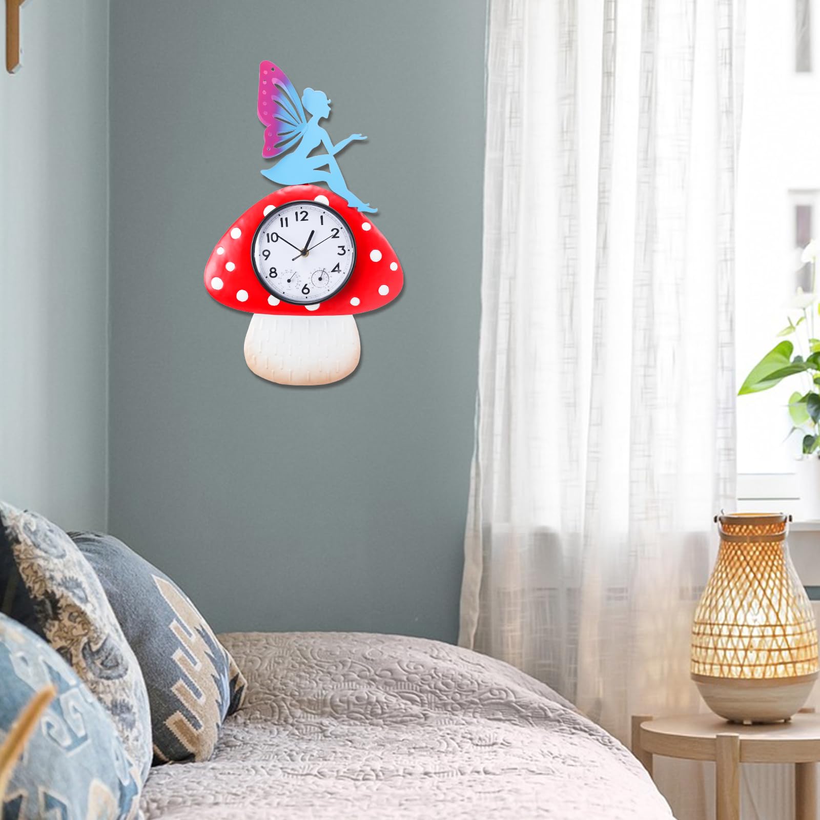 Snapklik.com : MUMTOP 20 Inch Fairy Outdoor Clock, Outside Waterproof ...