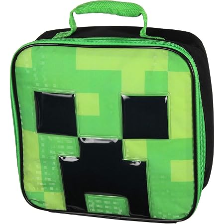 Amazon.com: Minecraft Video Game Creeper Insulated Lunch Box: Home ...