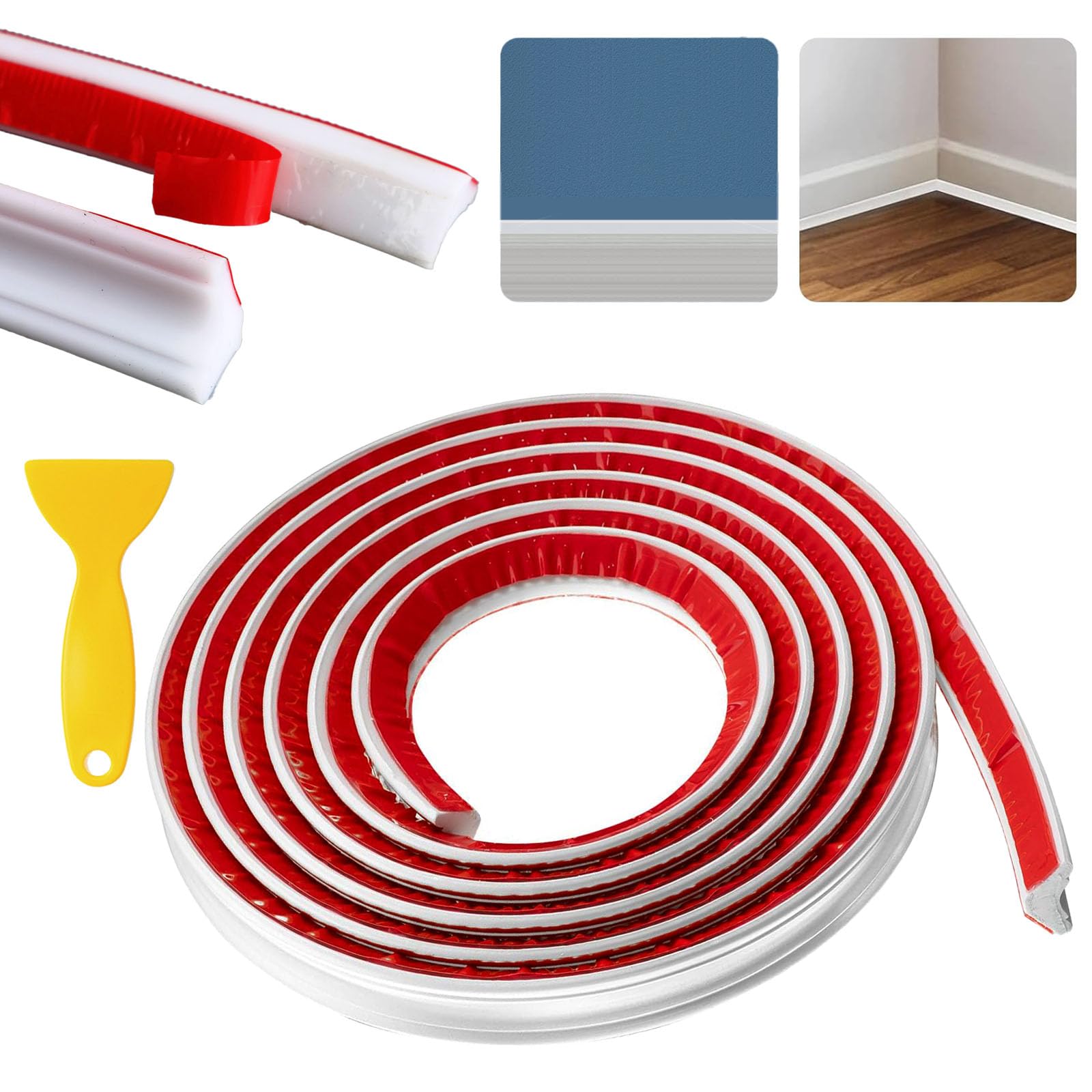 12M Coving for Ceilings Comes with a Scraper,Skirting Board Trim ...