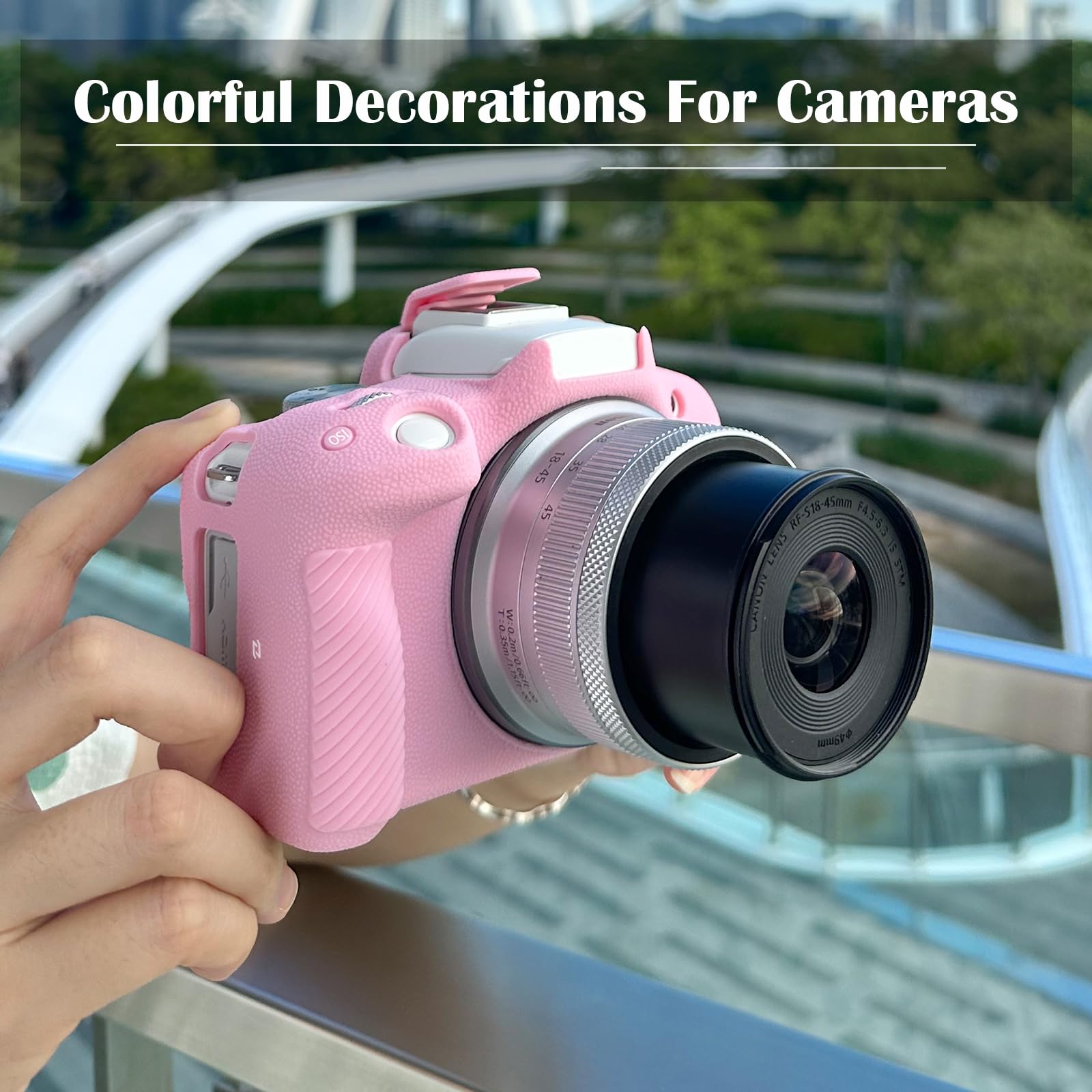 EOS R50/R100 Camera Case, Silicone Protective Camera Cover Body Skin ...