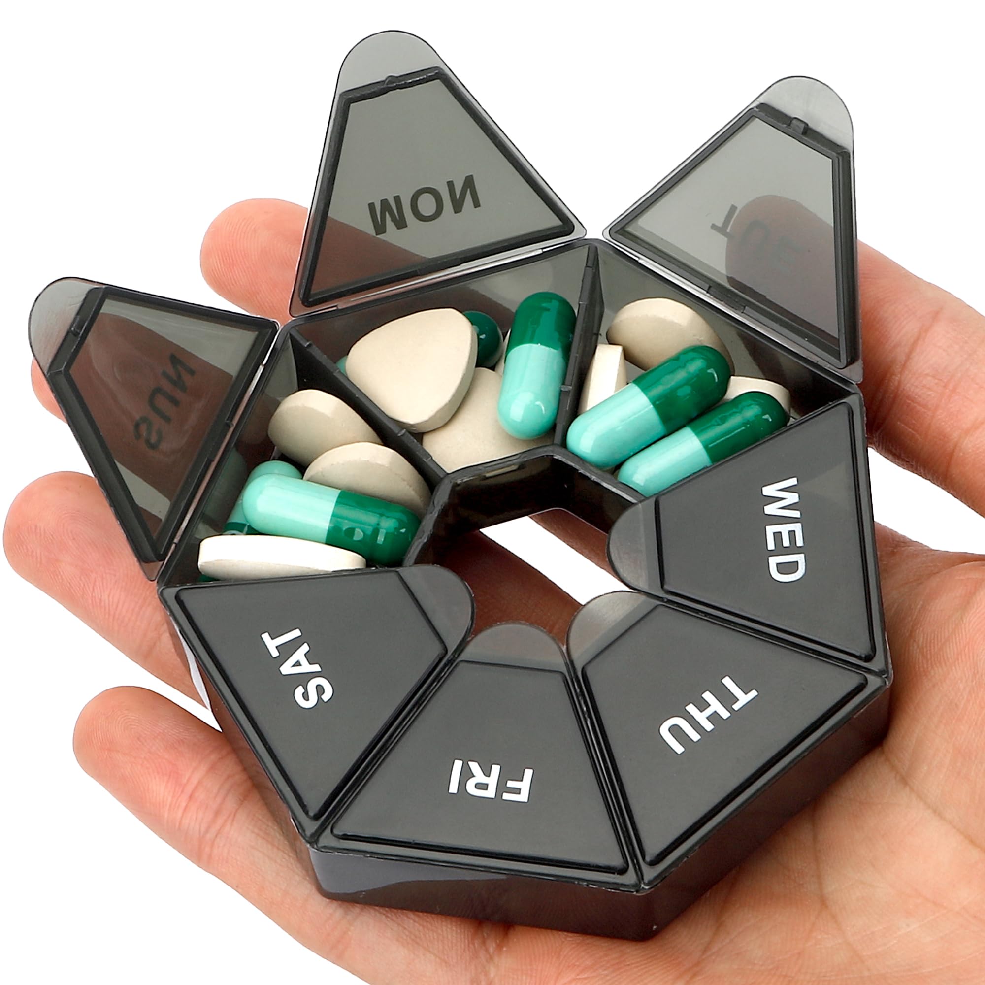 Pill Organizer 7 Day Pill Case Travel Pill Organizer Travel Pill Box ...