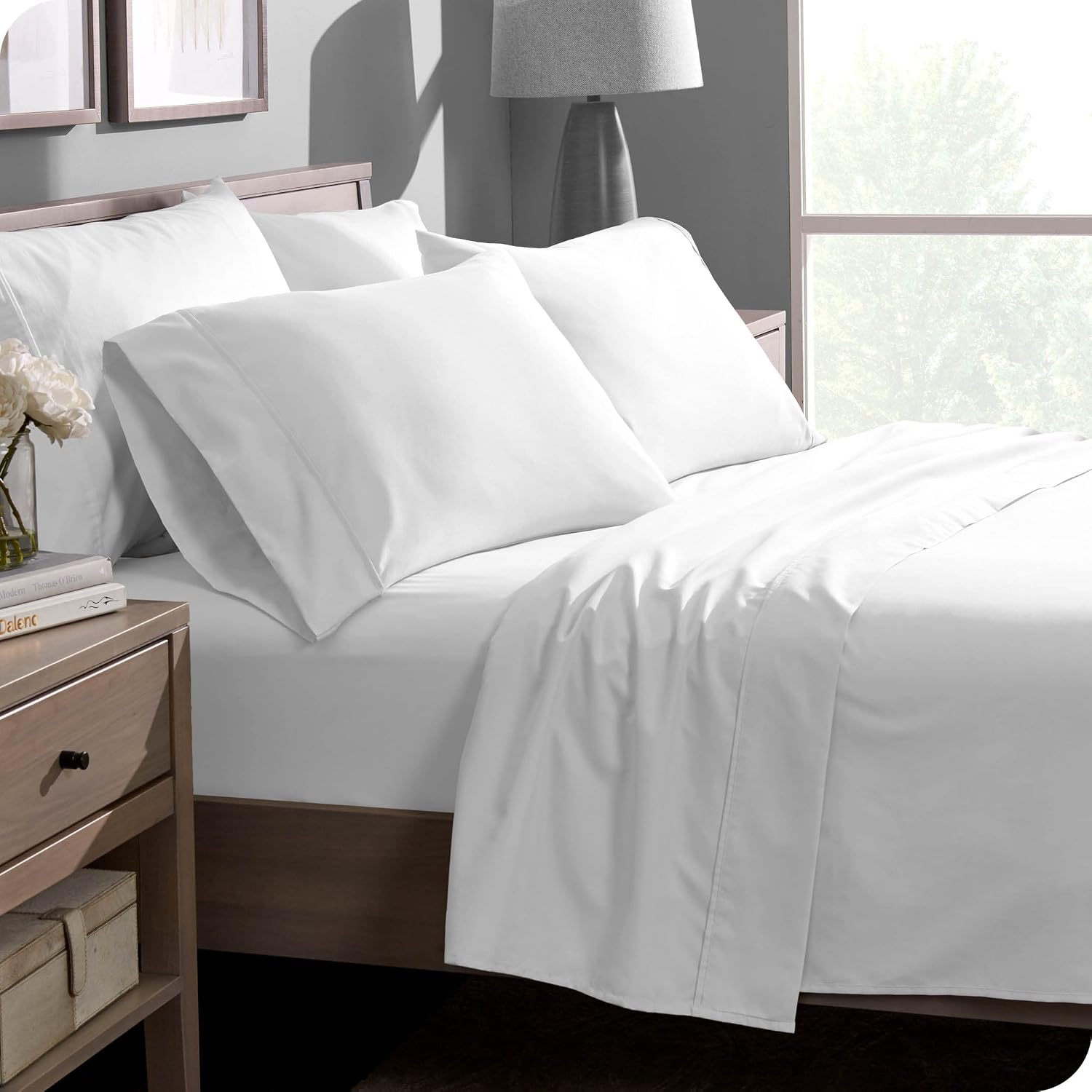 Amazon.com: Ivy Union Microfiber Sheet Set - Queen Size Bedding ...