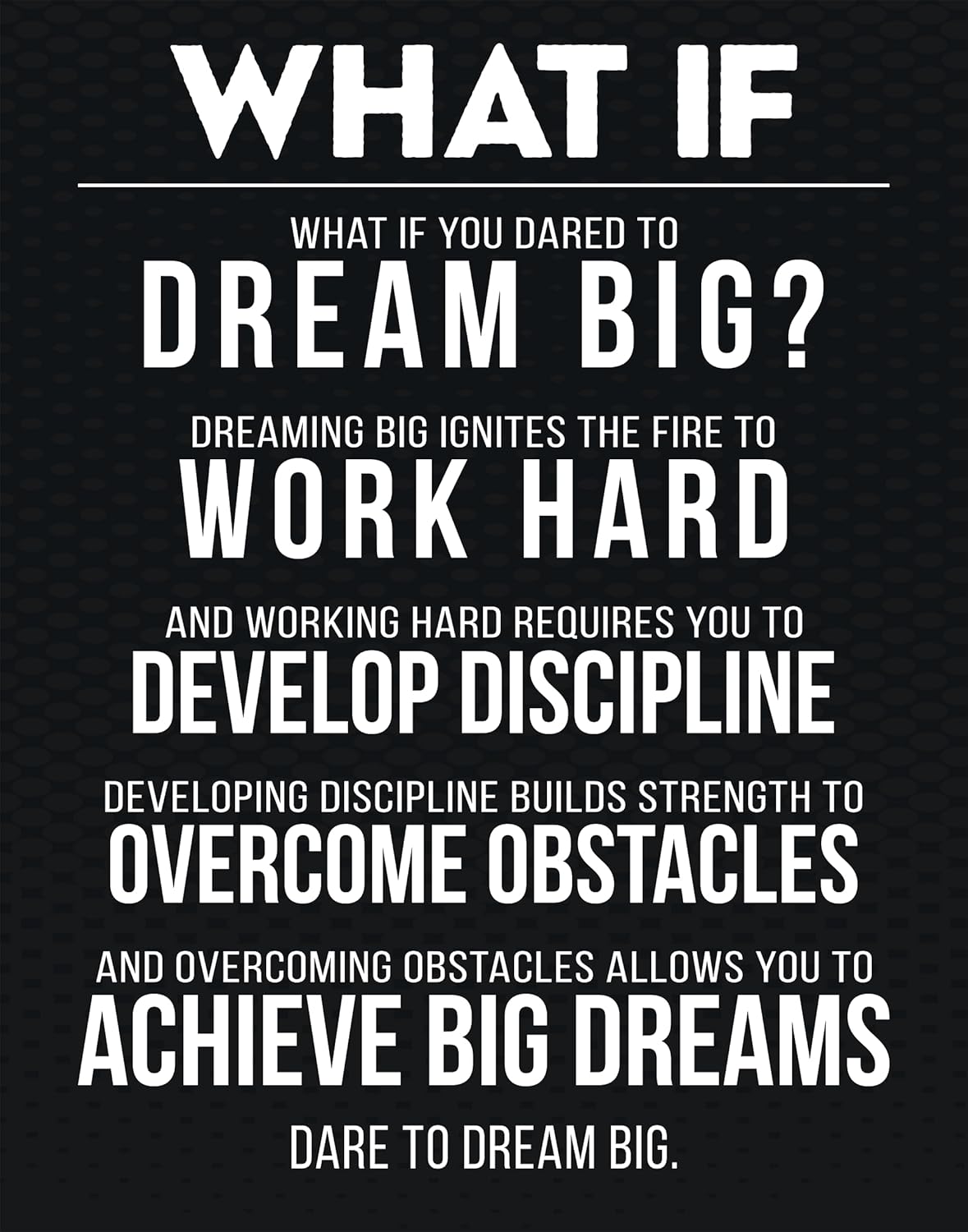 Amazon.com: HoneyKICK Motivational Wall Decor - Inspirational Black and ...