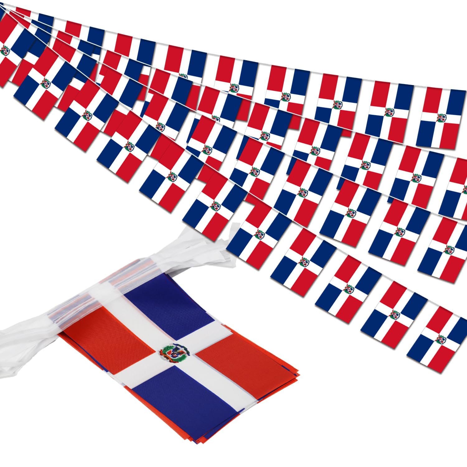 Amazon.com : Dominica String Flag Pennant Banner - 38 Flags, 42 Feet ...
