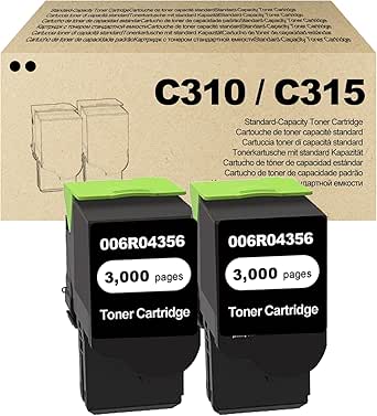 Amazon.com: C310 Standard Yield Toner Cartridge Replacement for Xerox 006R04356 for Xerox C310 ...