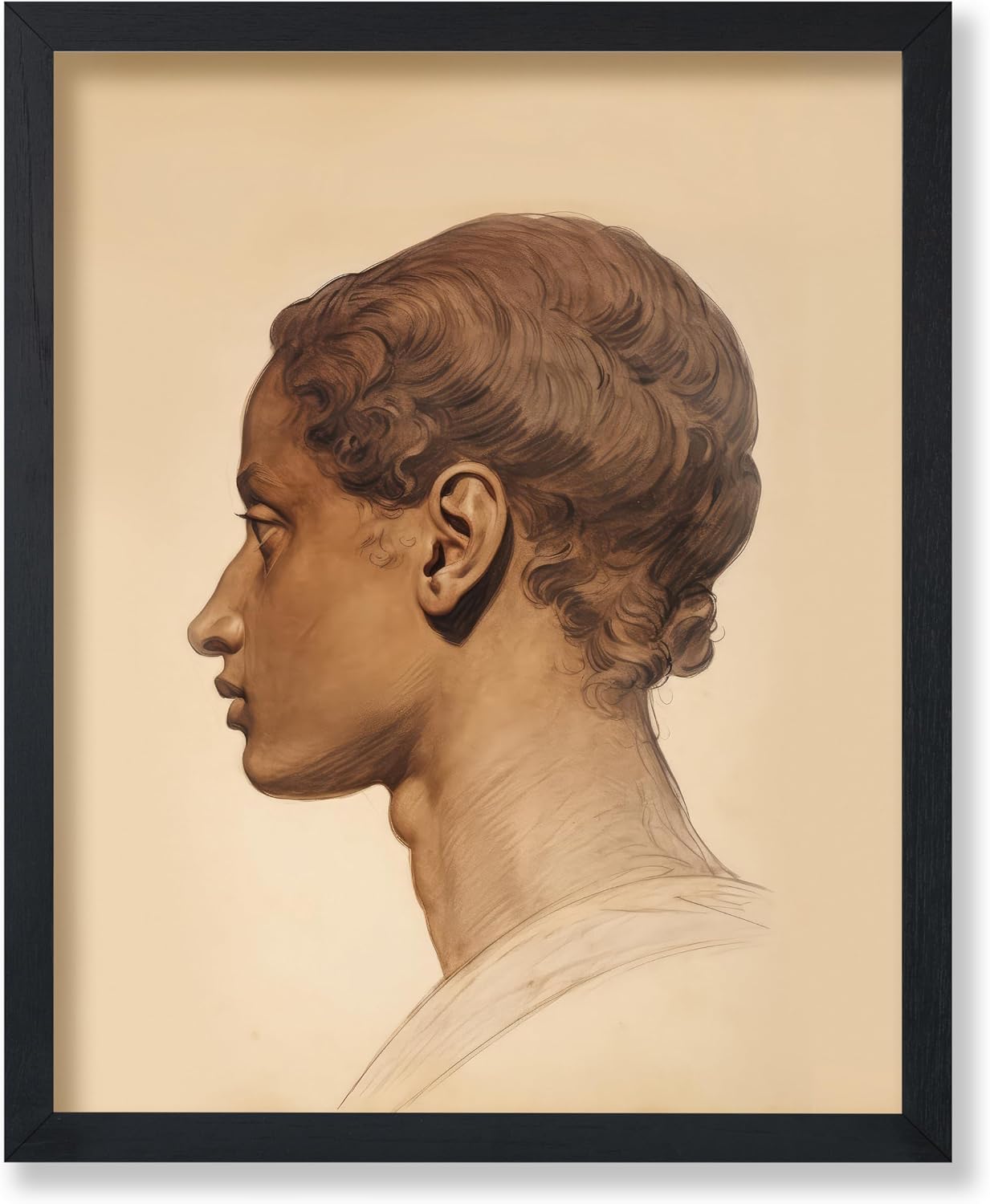 Amazon.com: Poster Master Man Poster - Retro Charcoal Sketch Print ...