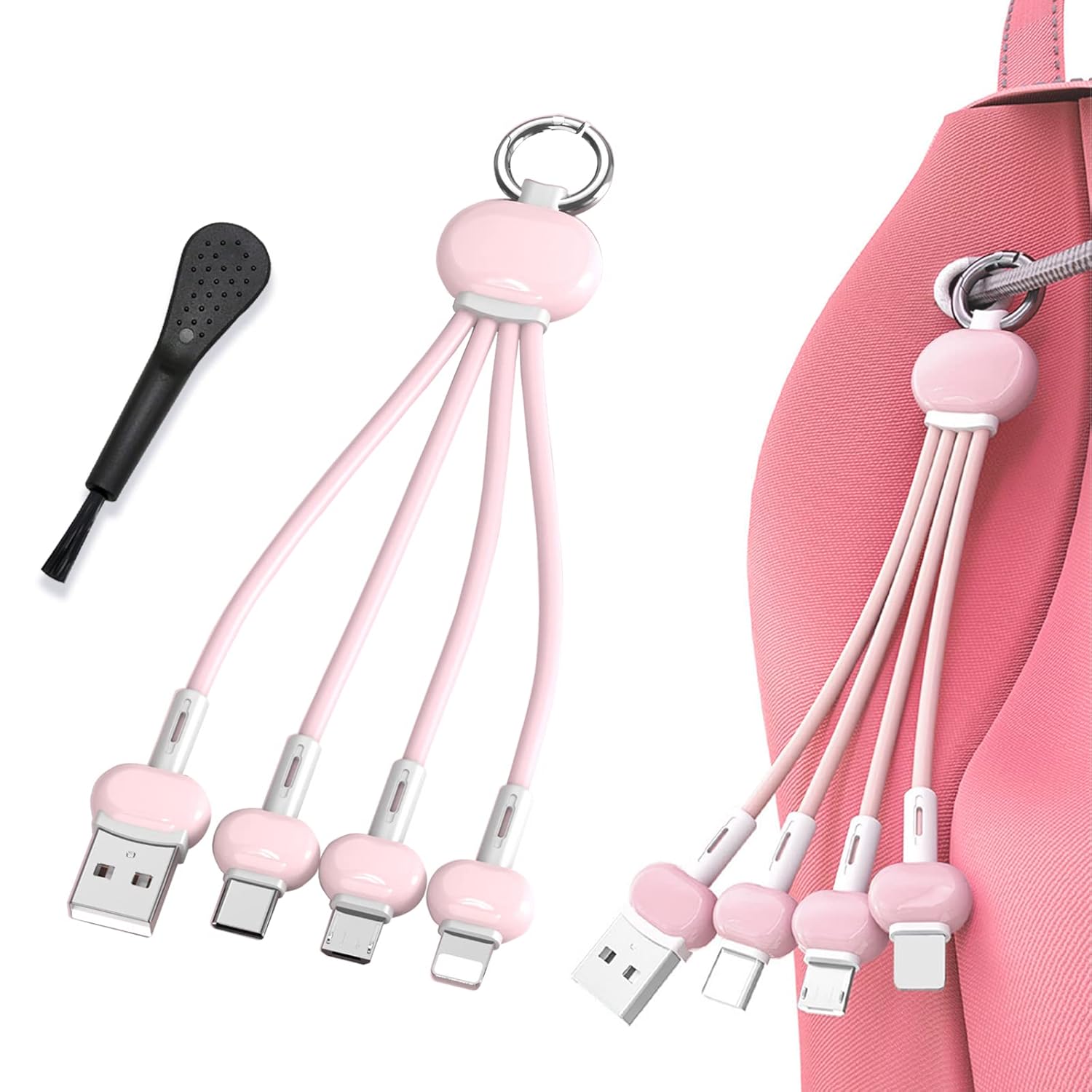 Amazon.com: HDLYQL 3 in 1 Multi Charging Cable Portable Keychain ...