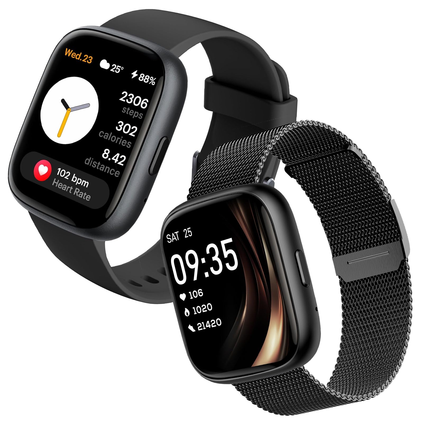 Amazon.com: TOOBUR Smart Watch for Women Men, Alexa Built-in, Answer ...