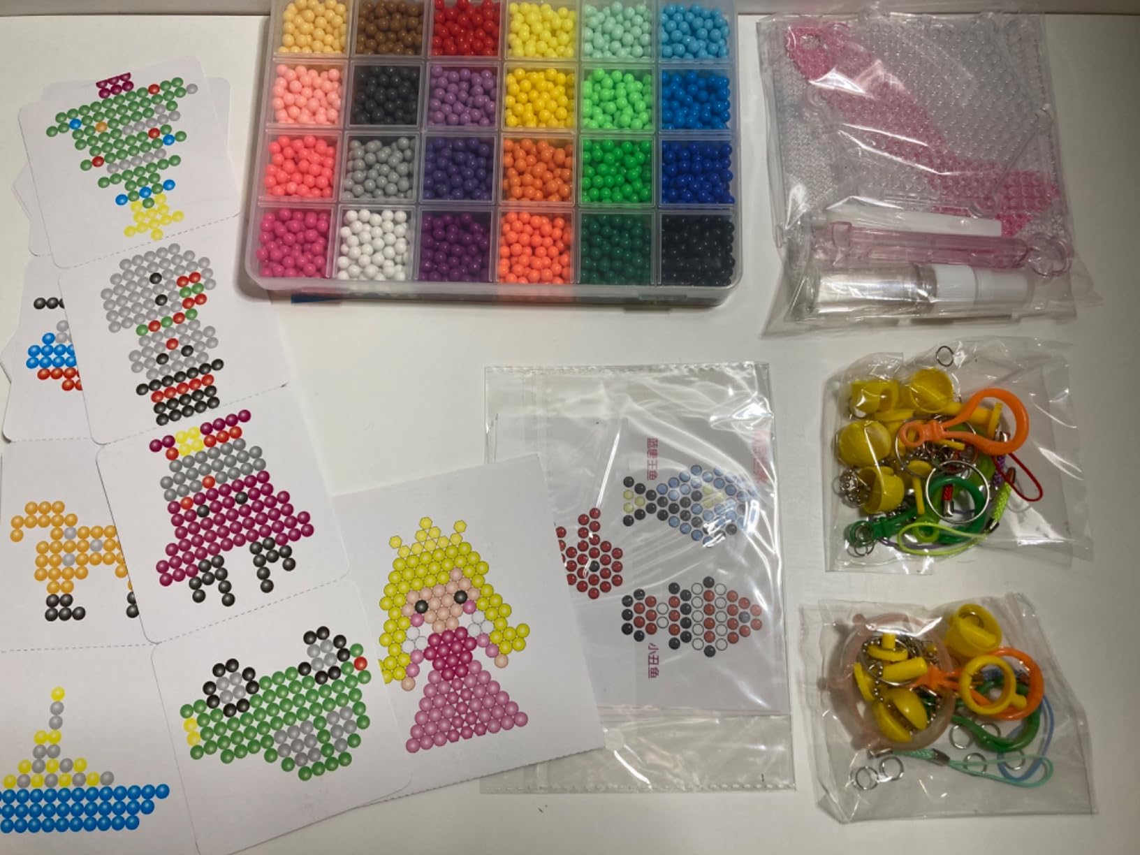 Sigowal Water Fuse Beads Kit 24 Colors 3000 Beads, Water Spray Beads ...