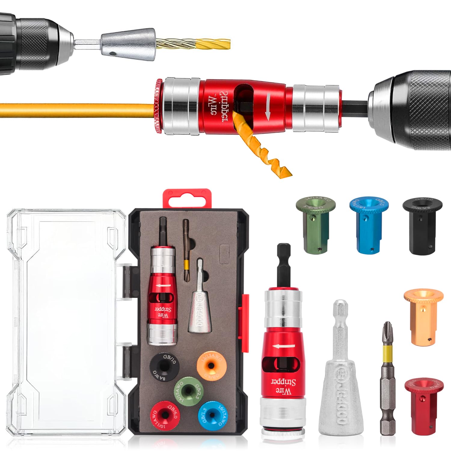 Wire Twister Tool for Drill,Wire Strippers Replace multiple replacement ...