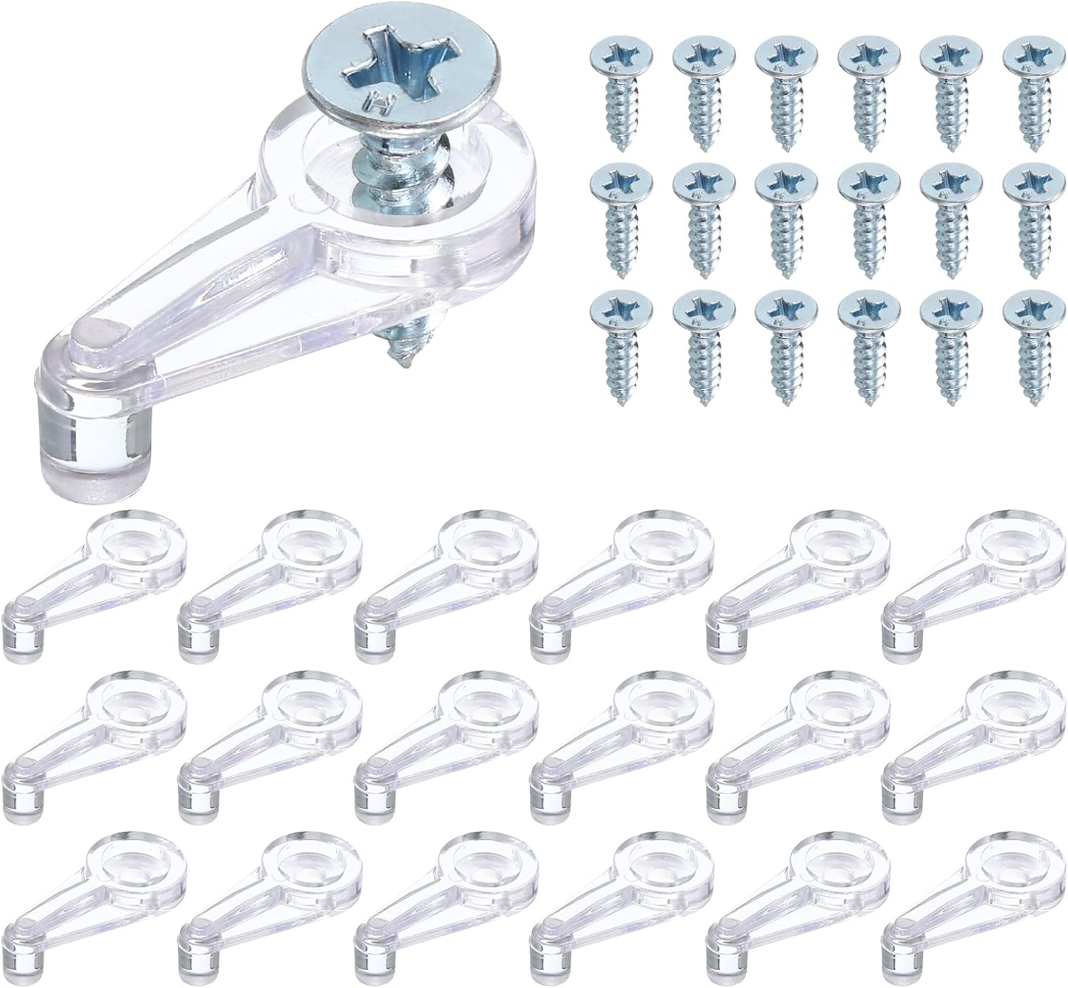 Amazon.com: uxcell Glass Retainer Clips, 0.9 x 0.51 Inch Glass Panel ...