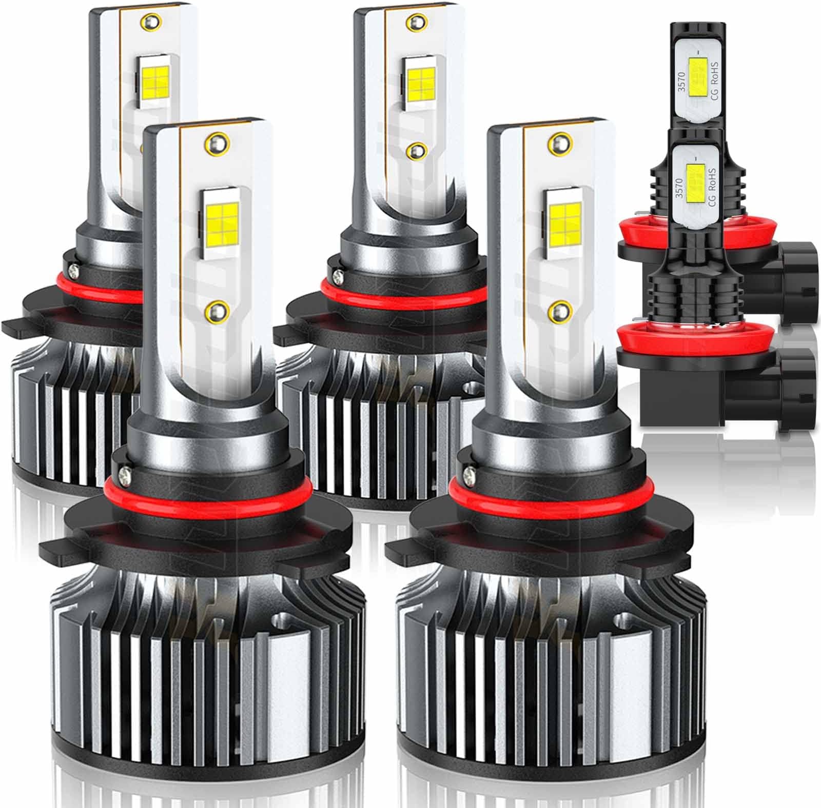 Amazon.com: XWQHJW LED Headlight Bulbs Compatible For Toyota RAV4 2013 2014 2015, 9005 High And ...